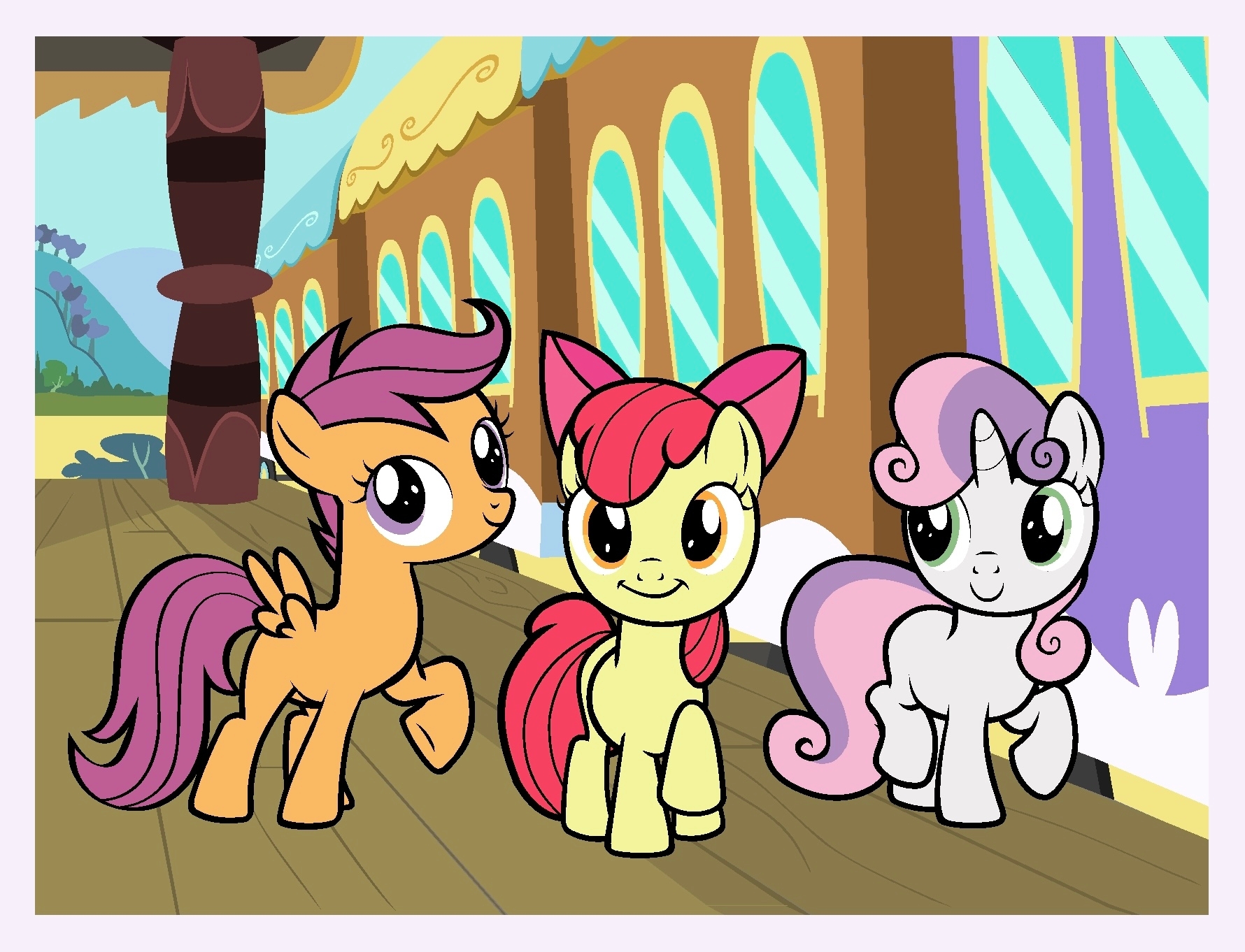 #3406920 - safe, artist:mariana10990, budge studios, apple bloom ...