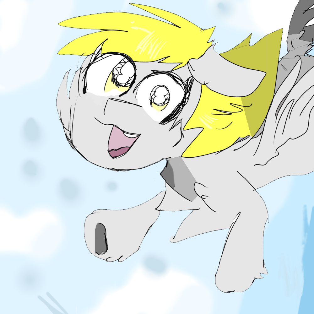 #3411666 - safe, artist:sweetsterty, derpy hooves, pegasus, pony ...