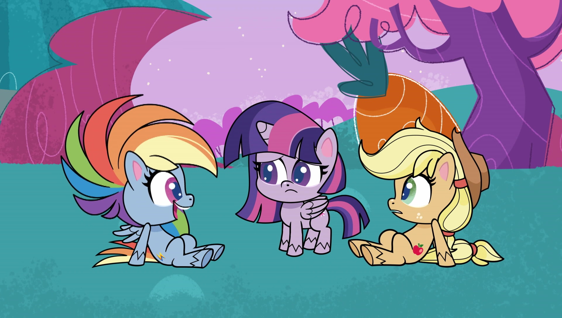#3397860 - safe, screencap, applejack, rainbow dash, twilight sparkle ...