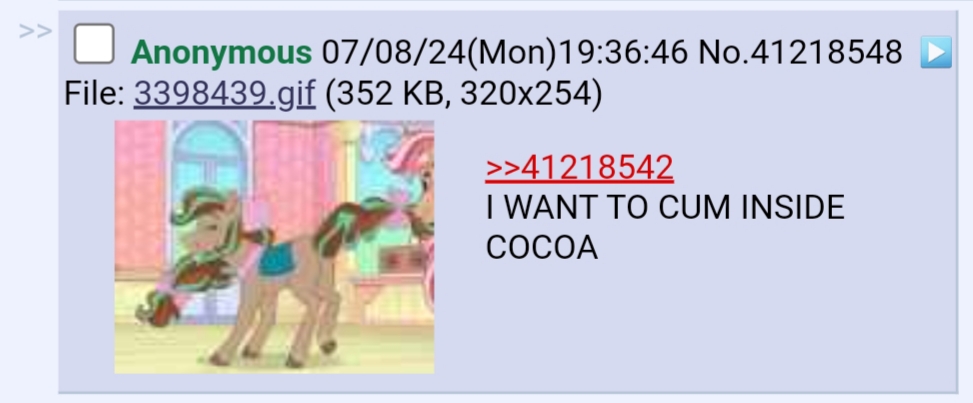 #3398462 - suggestive, pony, /mlp/, 4chan, 4chan screencap, barely pony ...