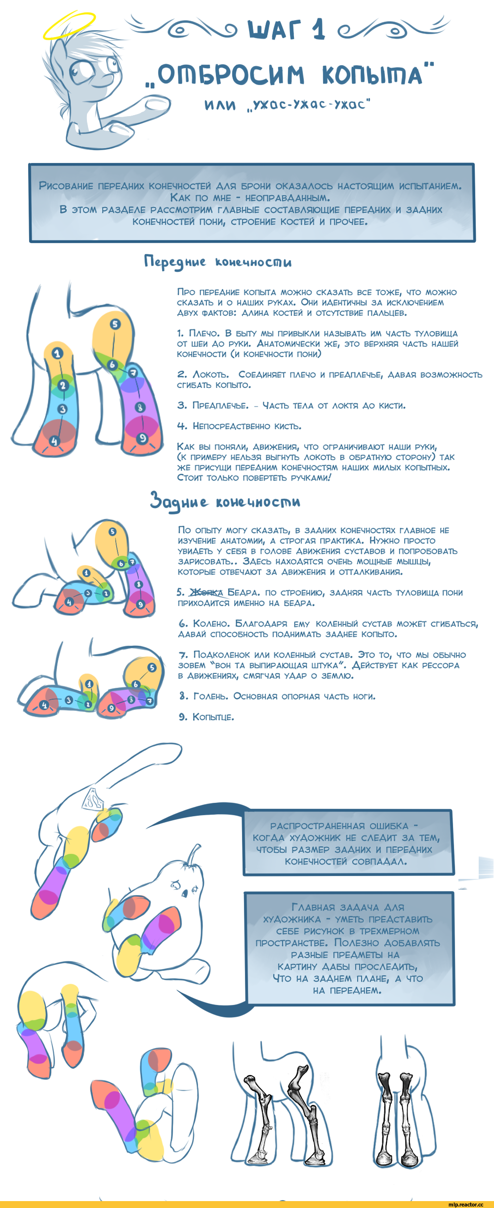 #3420112 - safe, artist:eto ya, earth pony, pony, anatomy, bone, comic, cyrillic, food, halo ...