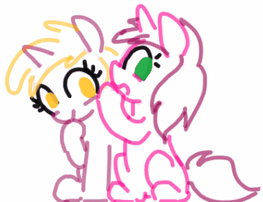 #3424340 - safe, artist:algoatall, dinky hooves, ruby pinch, unicorn ...