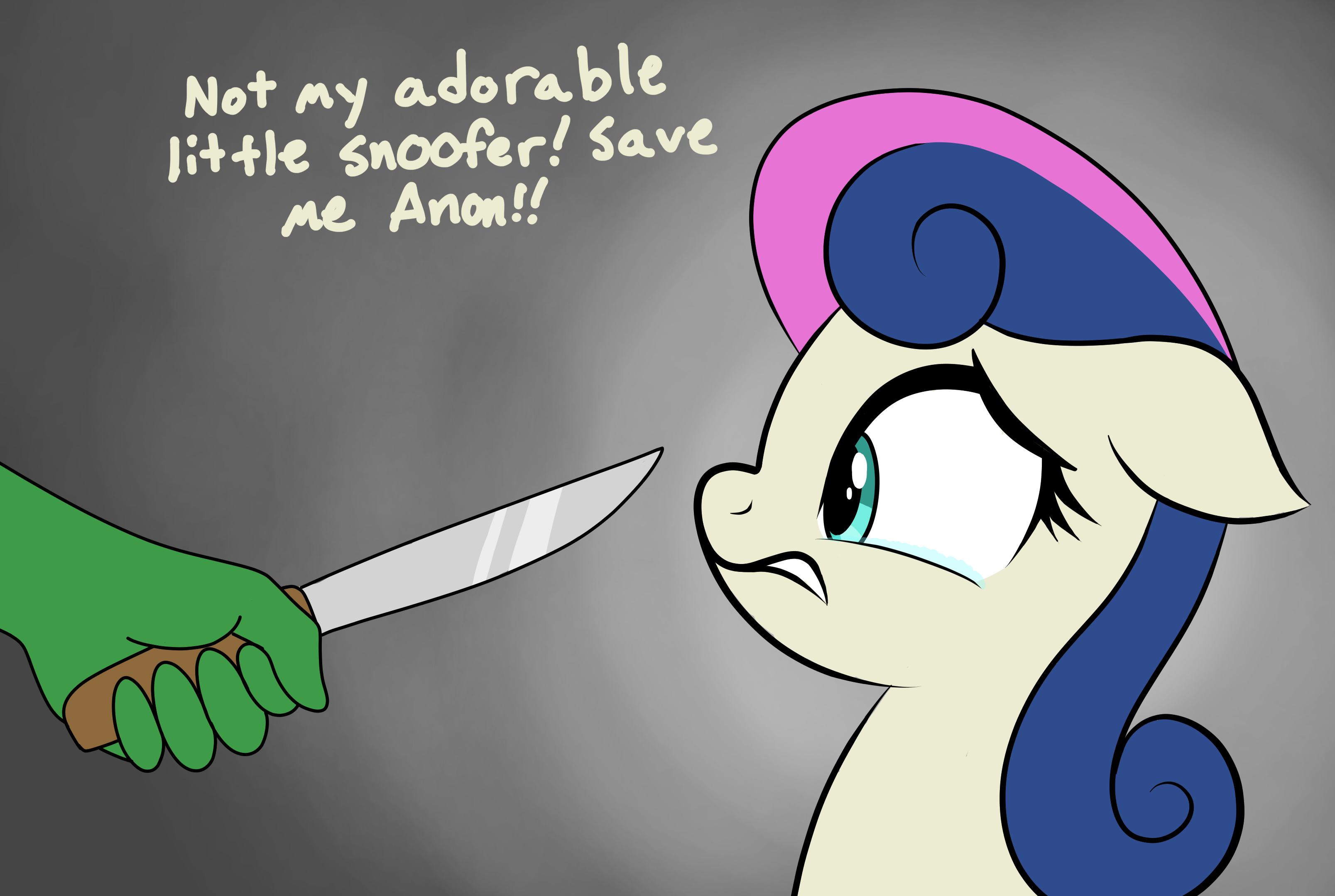 #3424773 - safe, artist:vomitvomiting, bon bon, sweetie drops, oc, oc ...