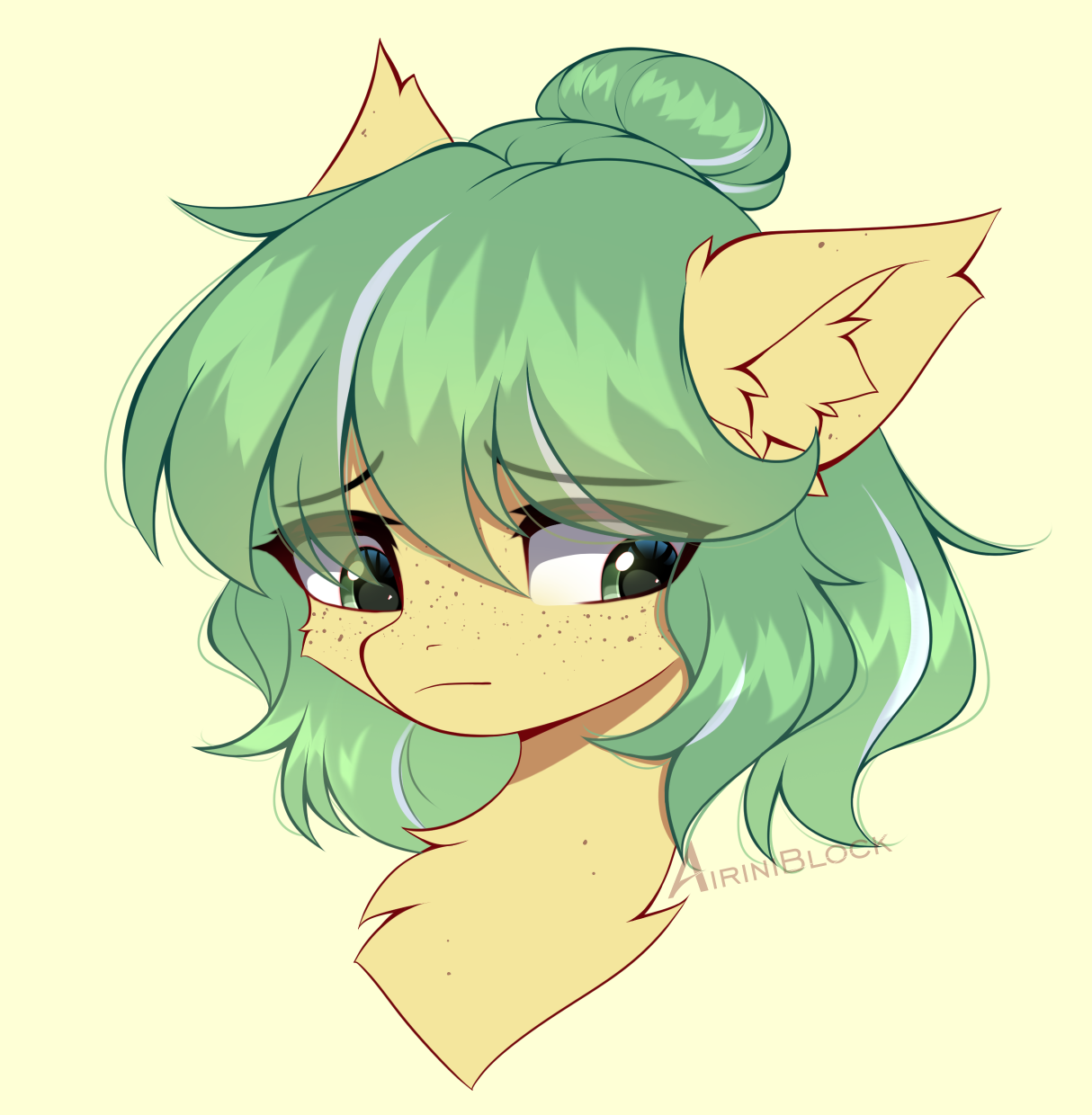 #3424786 - safe, artist:airiniblock, oc, oc only, pony, chest fluff, cute, ear fluff, icon ...