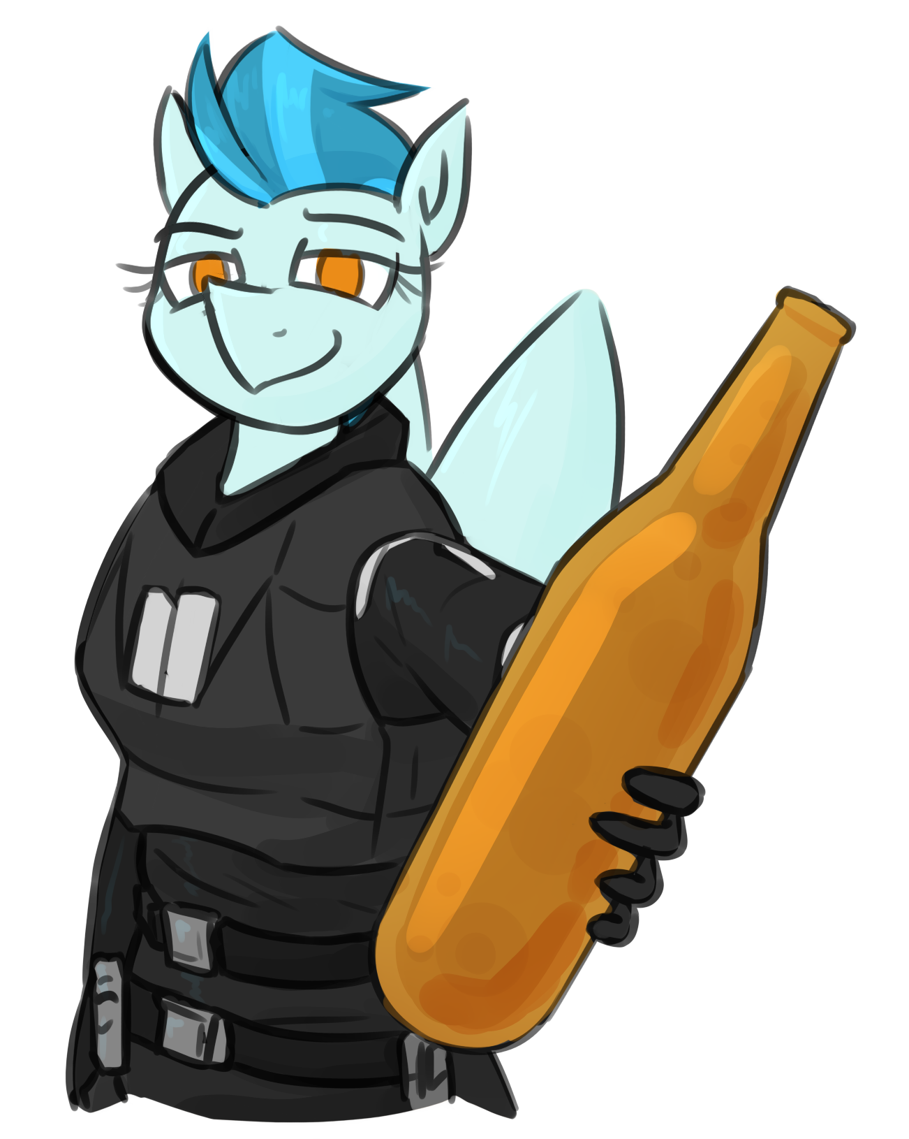 #3424979 - safe, artist:moonatik, guardian angel (g4), pegasus, anthro ...