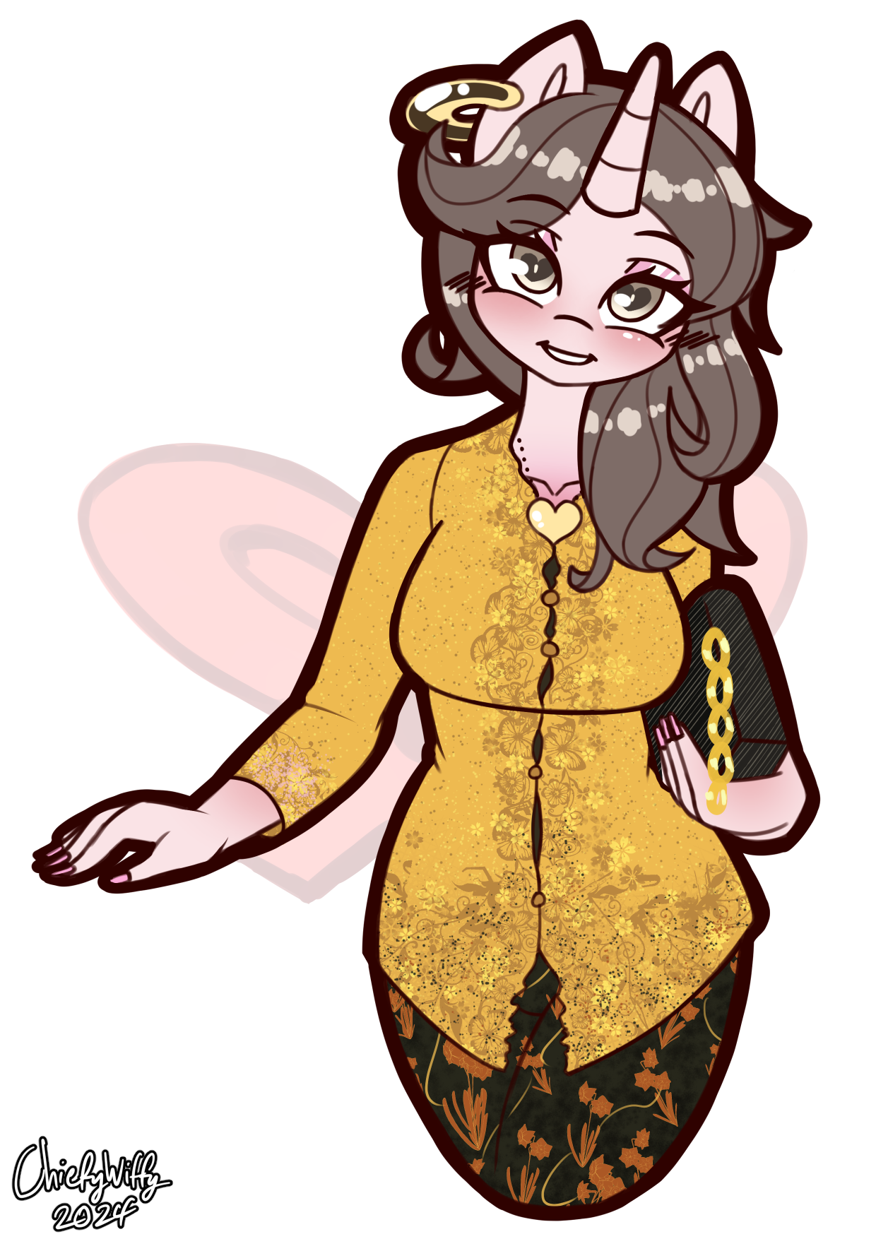 #3426668 - safe, artist:chiefywiffy, oc, oc only, unnamed oc, unicorn ...