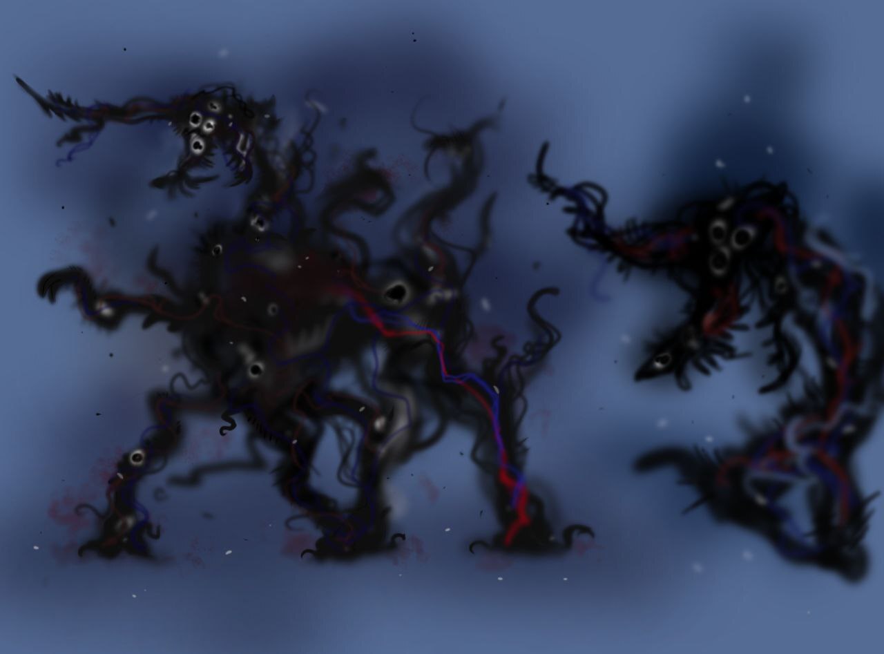 #3428556 - grotesque, artist:sparjechkaa, nightmare moon, fly, insect ...