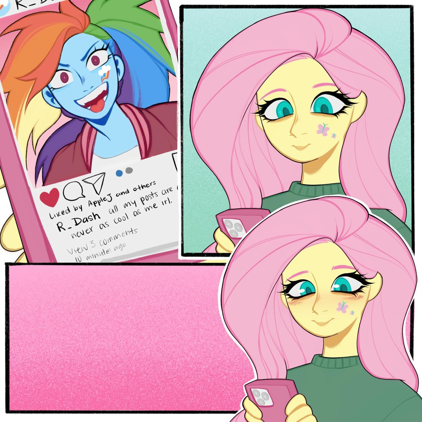 #3429926 - safe, alternate version, artist:olikotier, fluttershy ...