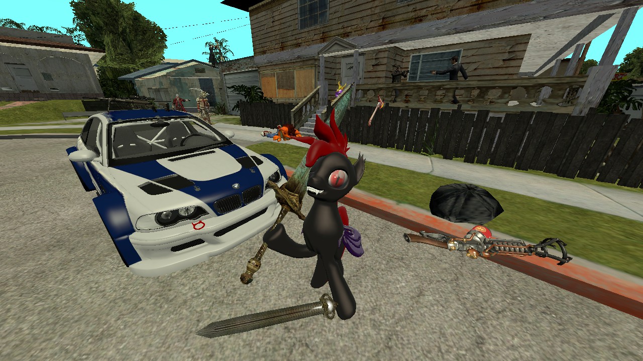 #3432021 - safe, oc, oc only, bandicoot, bat pony, dragon, 3d, bat pony oc, crash bandicoot ...