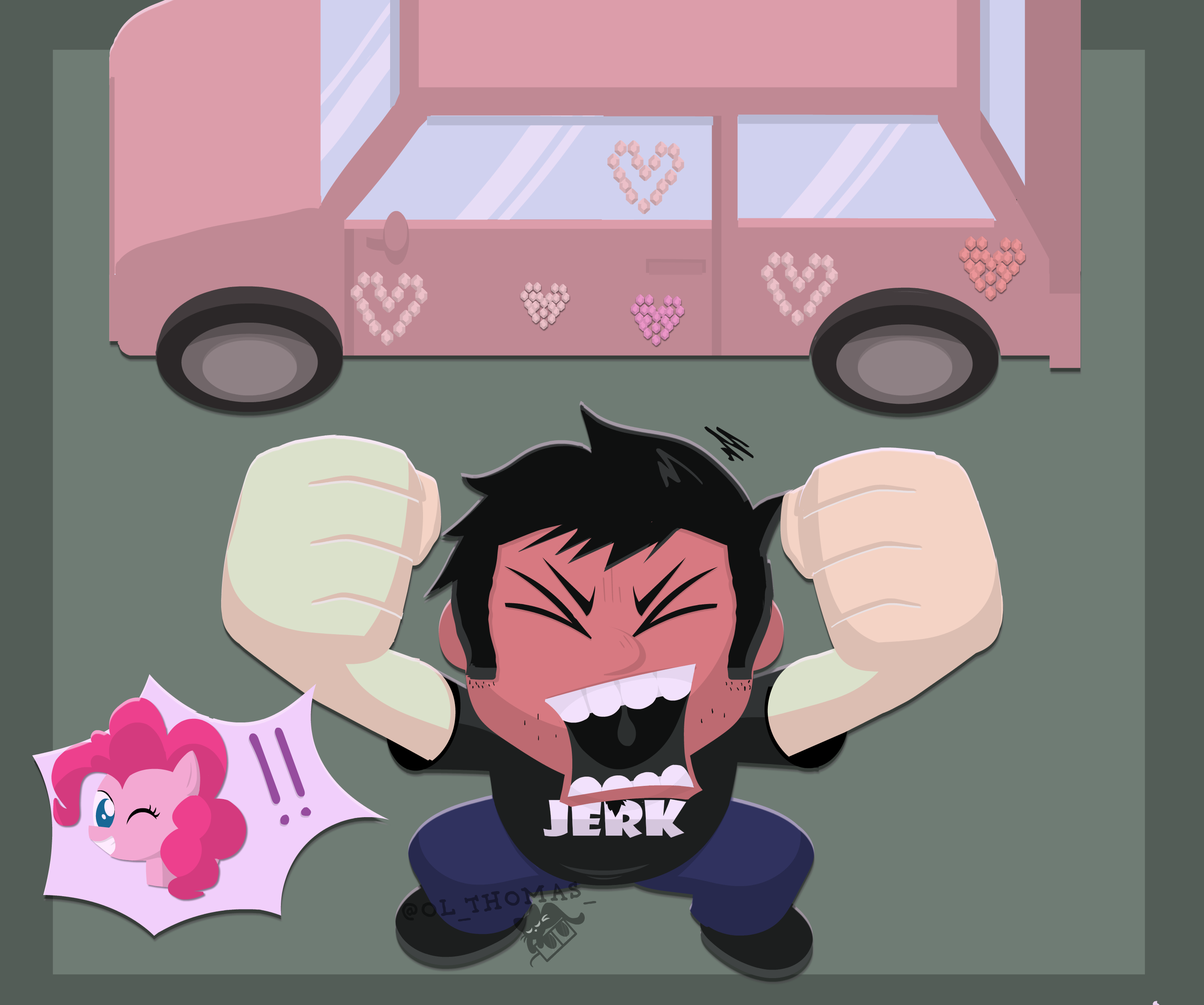 #3432539 - safe, pinkie pie, earth pony, human, pony, g4, angry ...