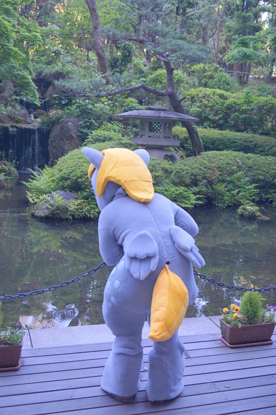 #3432734 - safe, derpy hooves, bending, butt, butt wings, fursuit, irl ...