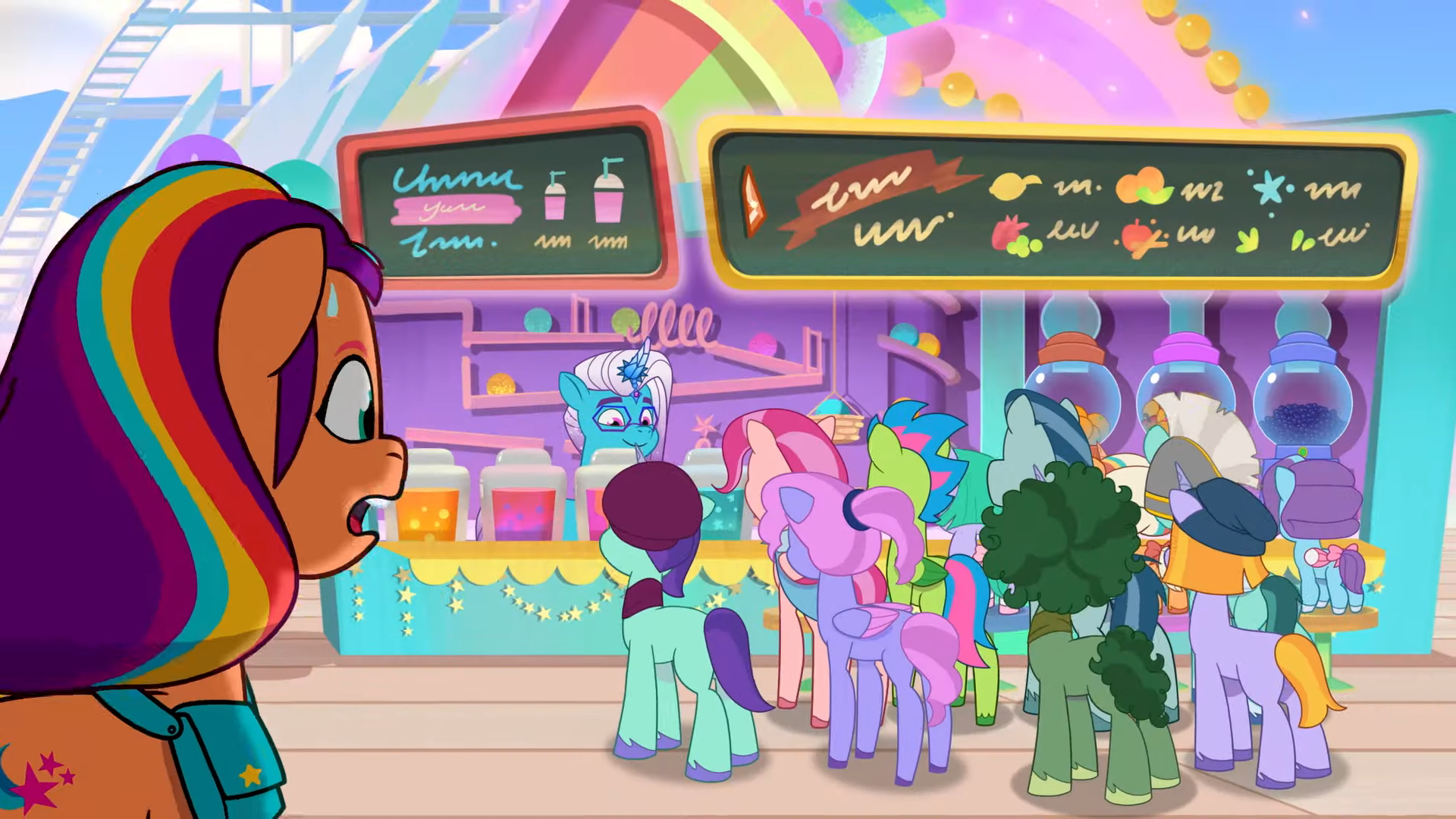 #3433076 - safe, screencap, comet (g5), dapple, luminous dazzle, onyx ...