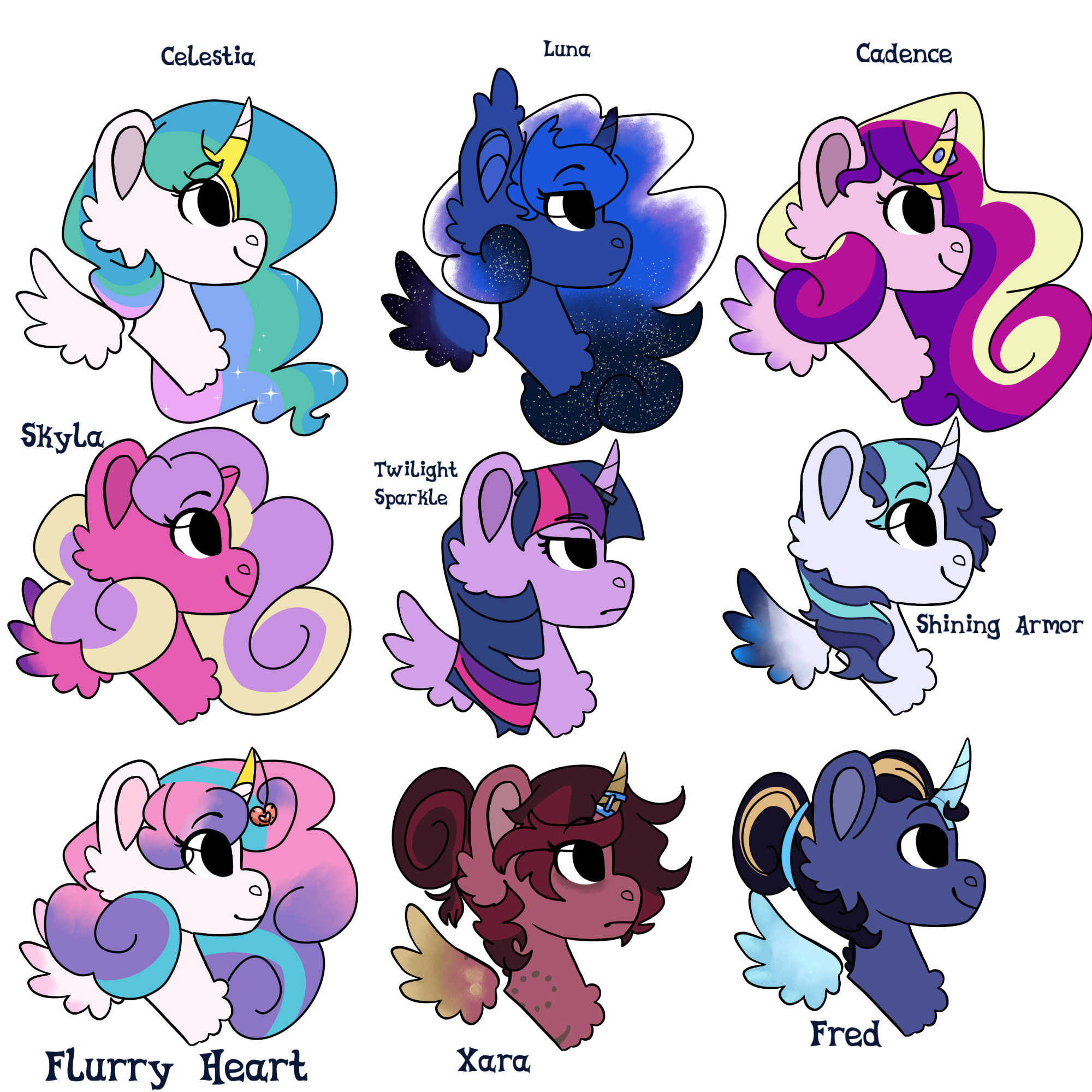 #3416188 - safe, artist:void-home, princess cadance, princess celestia ...