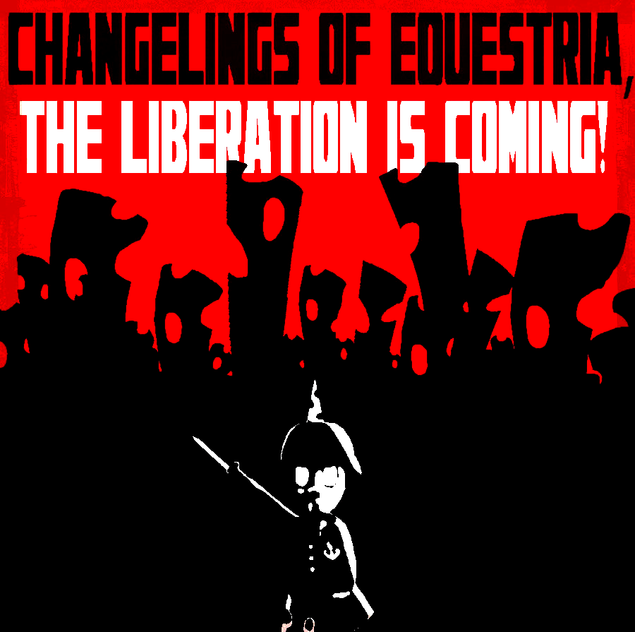 #3434129 - safe, artist:rotexun, changeling, equestria at war mod, gun ...