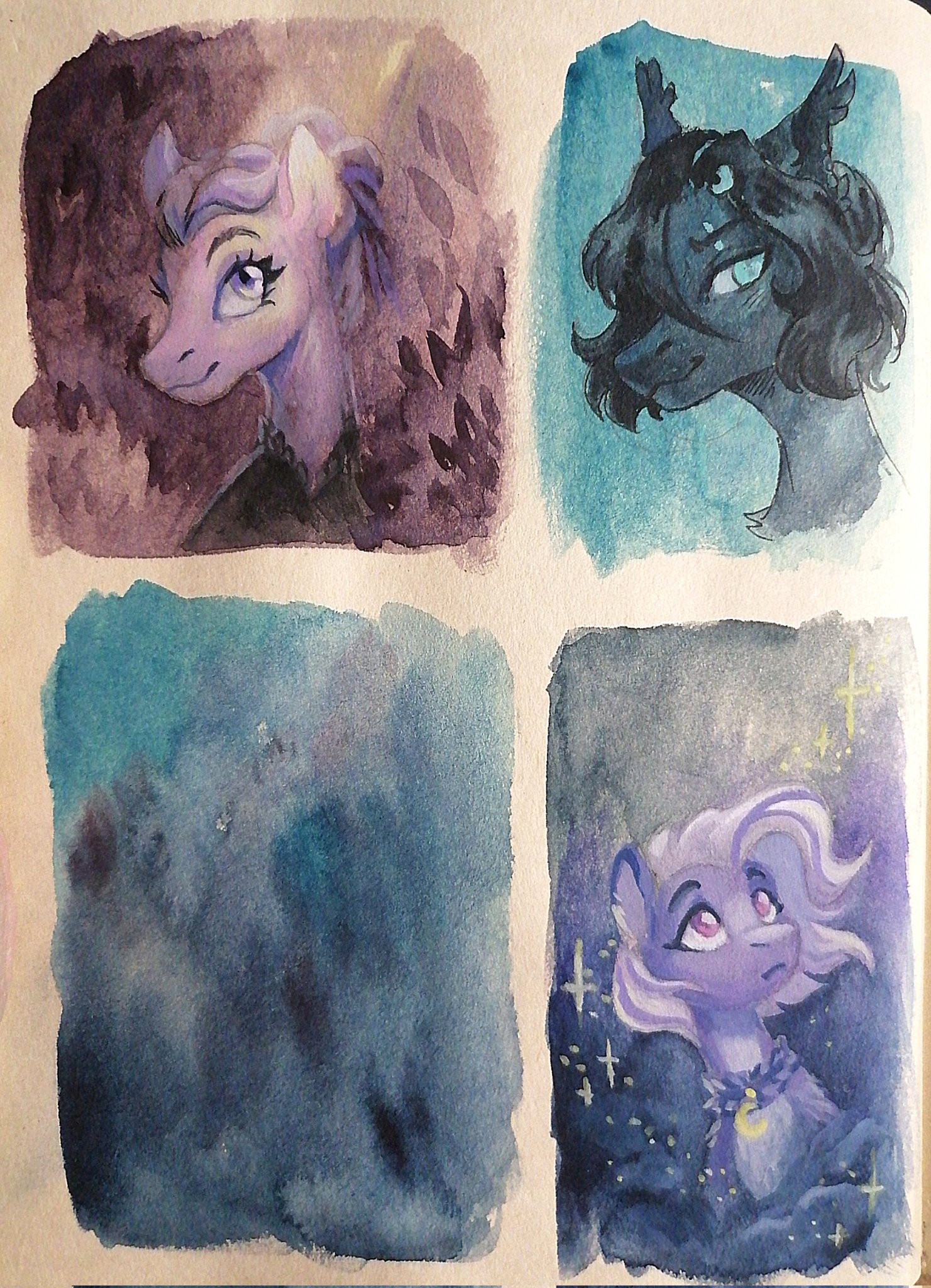 #3439958 - safe, artist:owl_clare, oc, oc only, pony, bust, choker ...