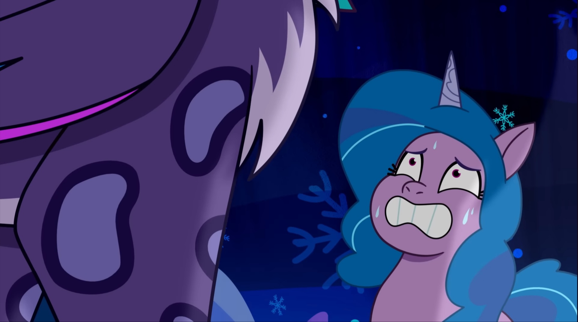 #3441226 - safe, screencap, allura, izzy moonbow, aq bars, big cat ...