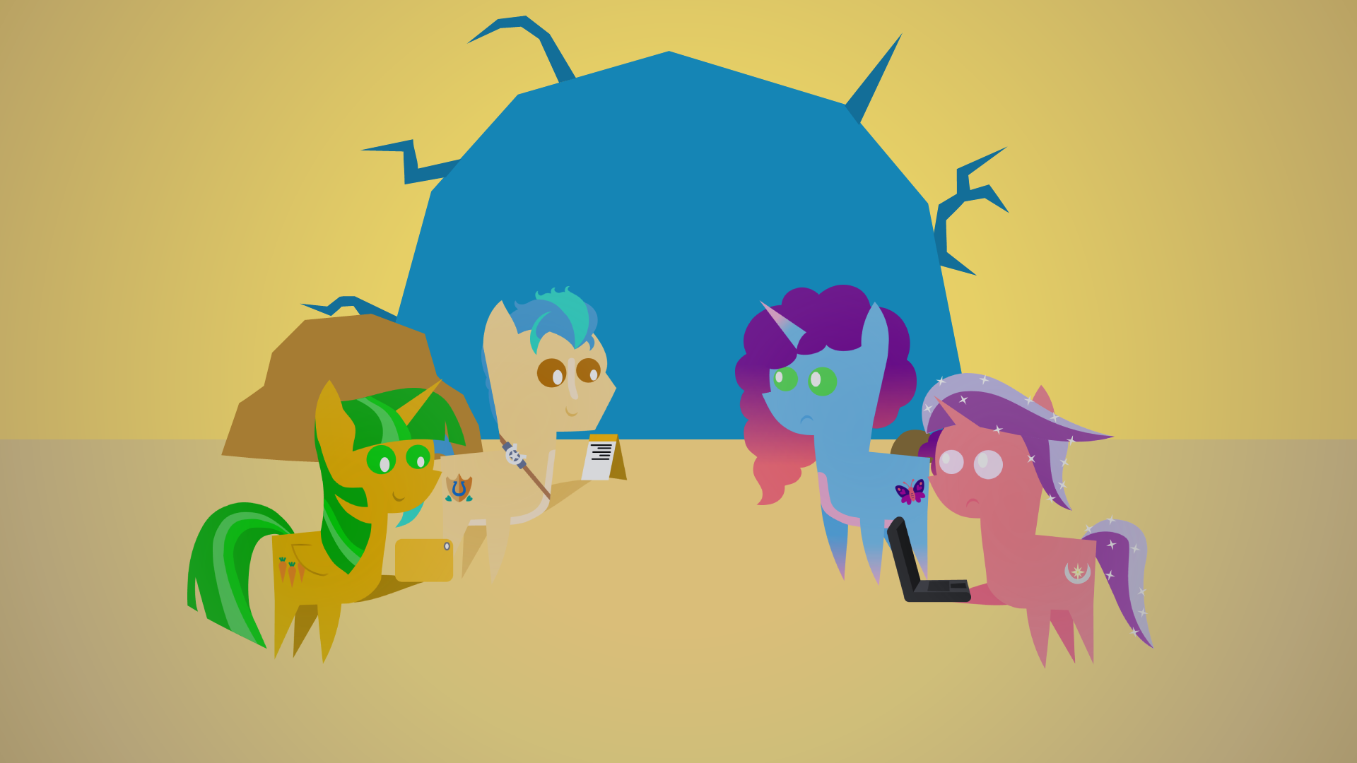 #3441752 - safe, artist:carrotorangelight, hitch trailblazer, misty ...