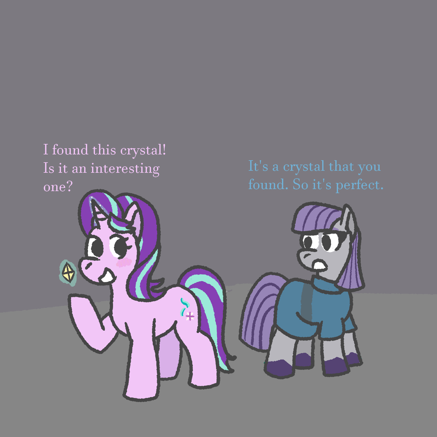 #3442978 - safe, artist:zoeyhorse, maud pie, starlight glimmer, earth ...