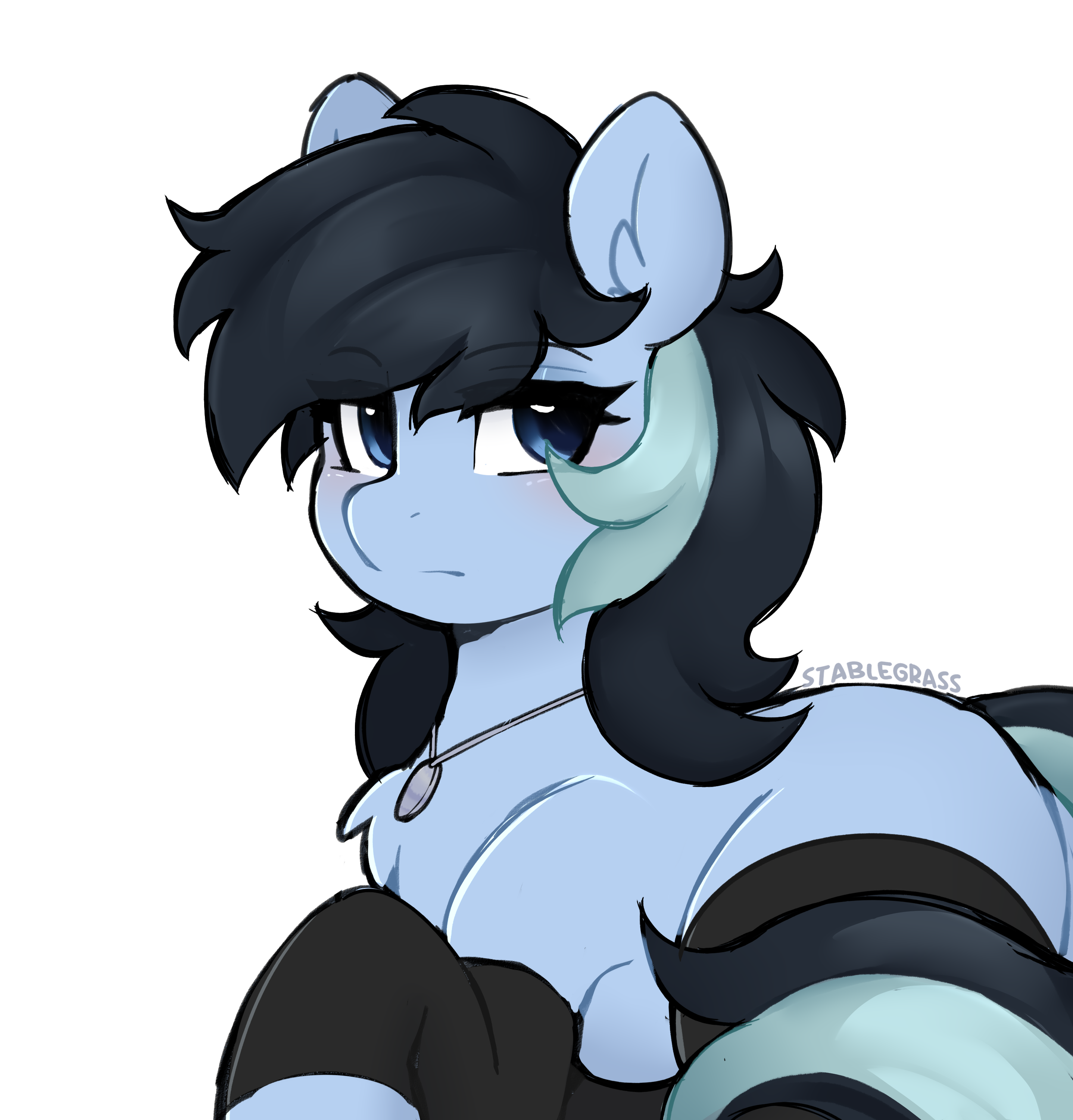 #3443066 - safe, artist:stablegrass, oc, oc only, oc:cyaera, undead, vampire, vampony, clothes ...