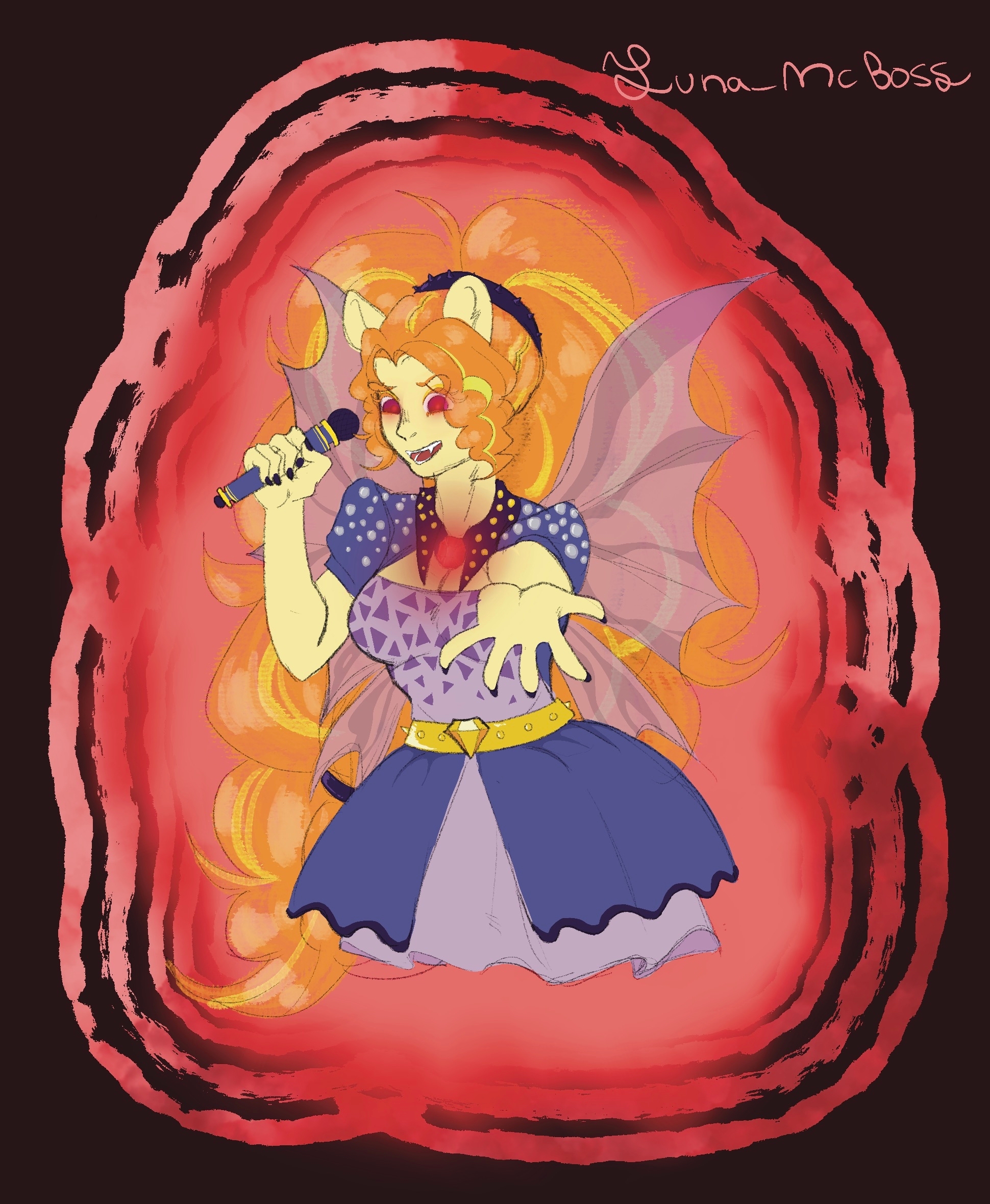 #3434216 - safe, artist:luna_mcboss, adagio dazzle, human, siren ...