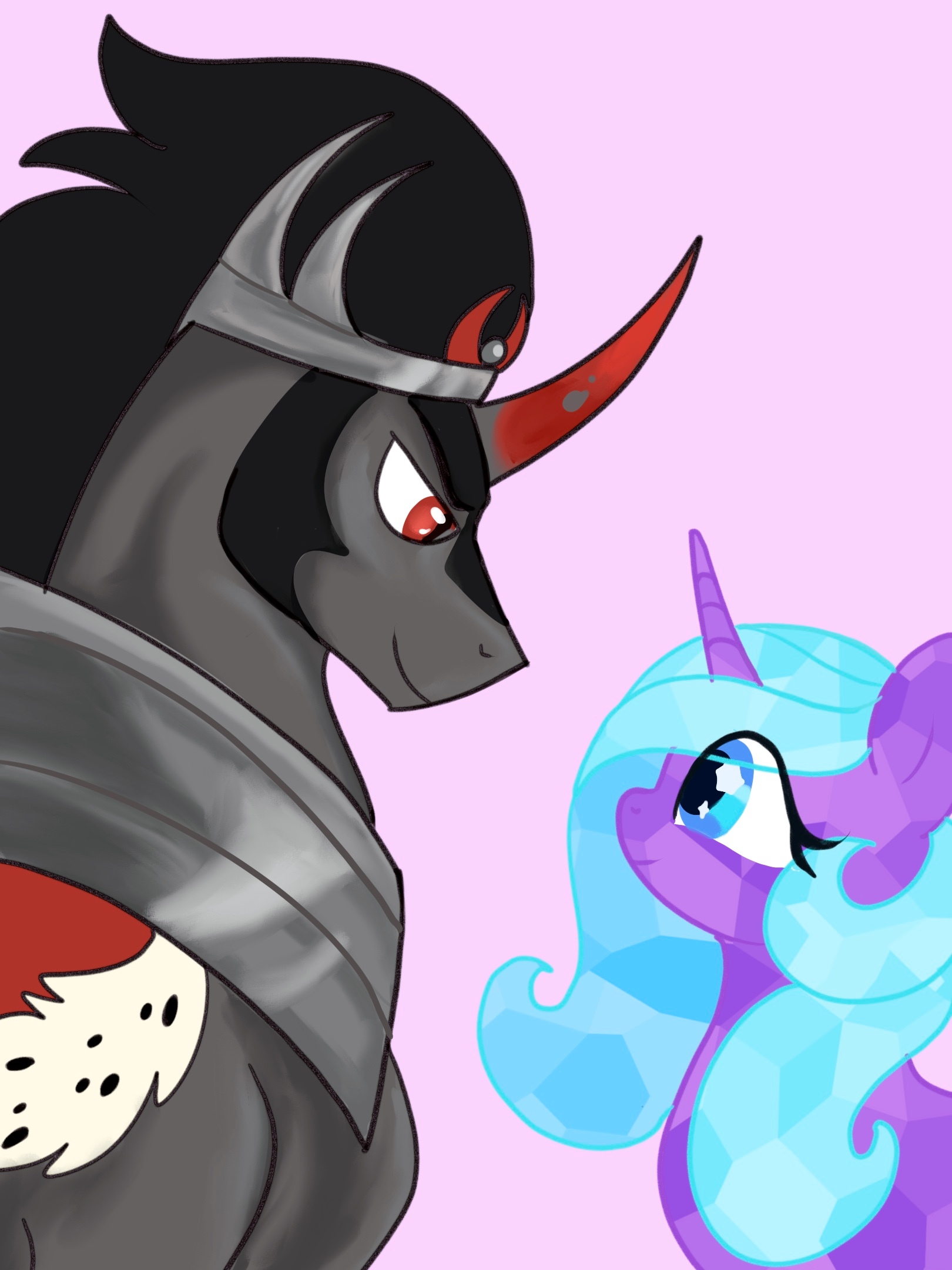 #3434544 - safe, artist:amanecerlobo, king sombra, radiant hope ...