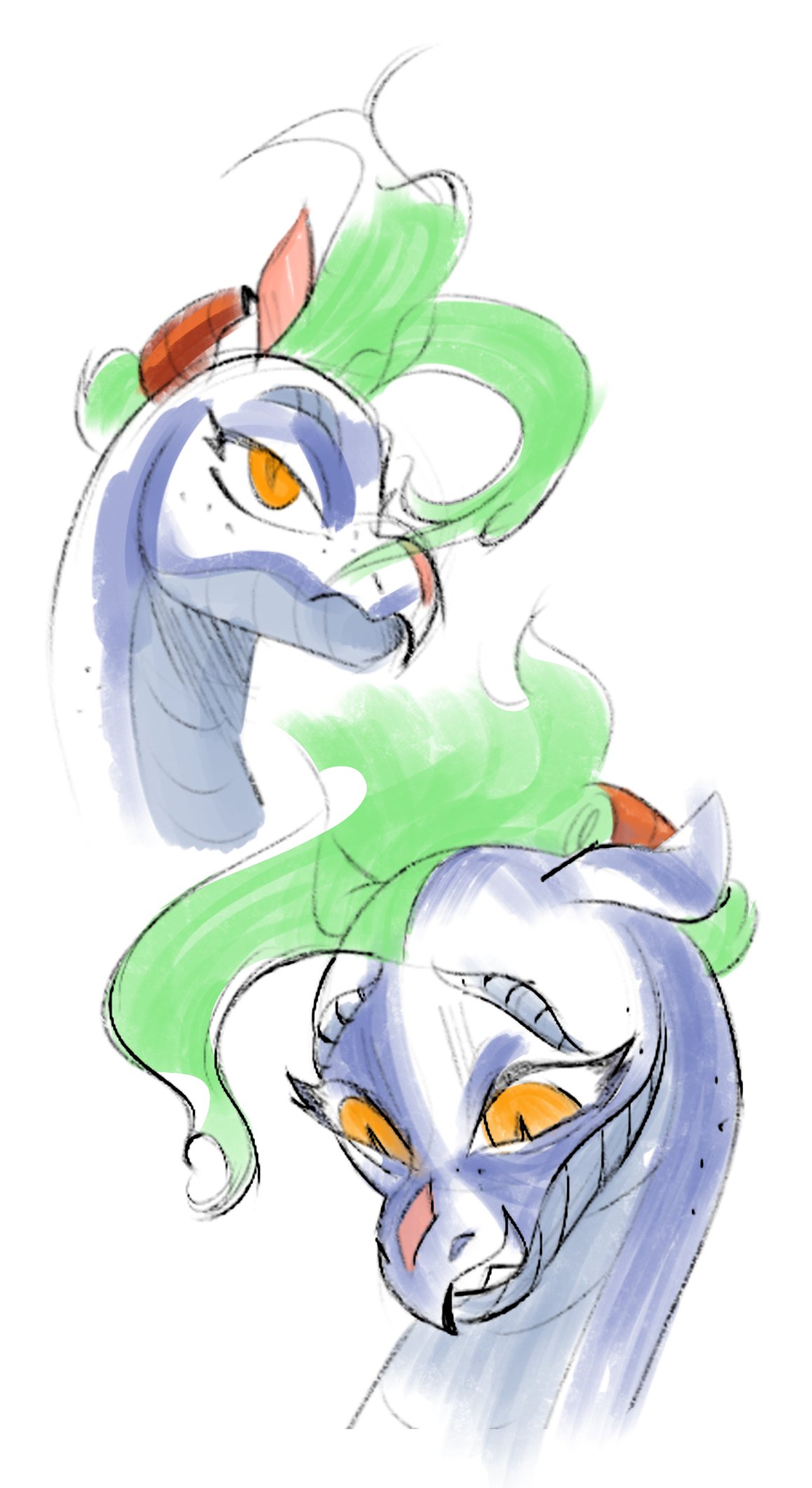 #3434862 - safe, artist:beherelongtime, baihe (tfh), dragon, hybrid ...