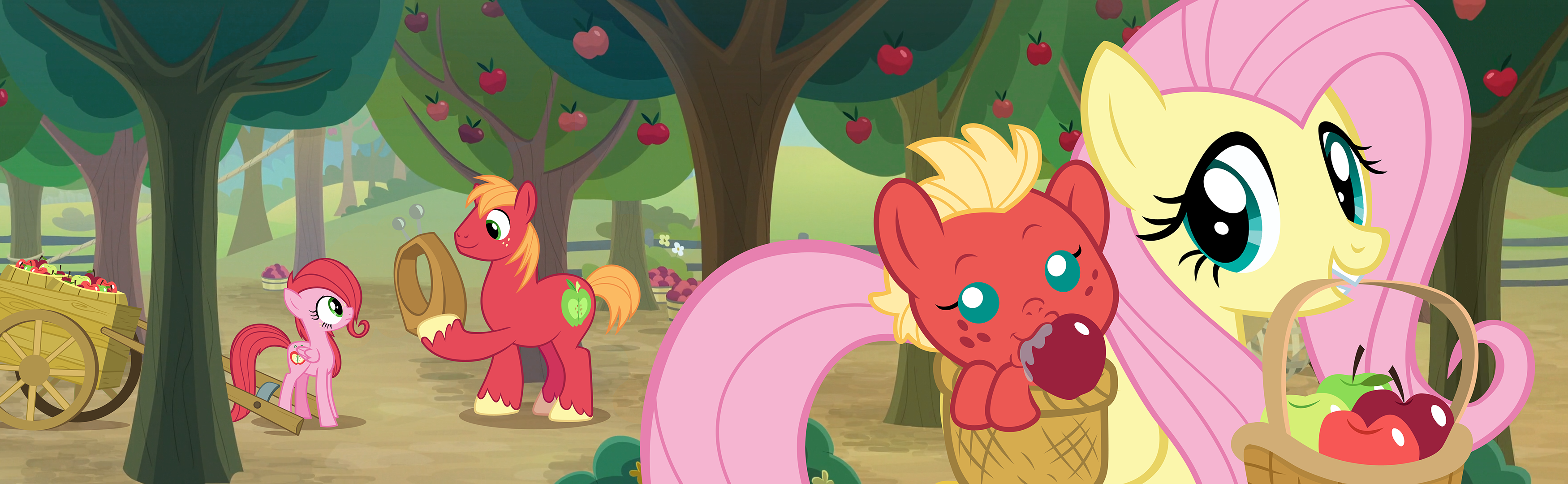 #3446292 - safe, anonymous artist, big macintosh, fluttershy, oc ...