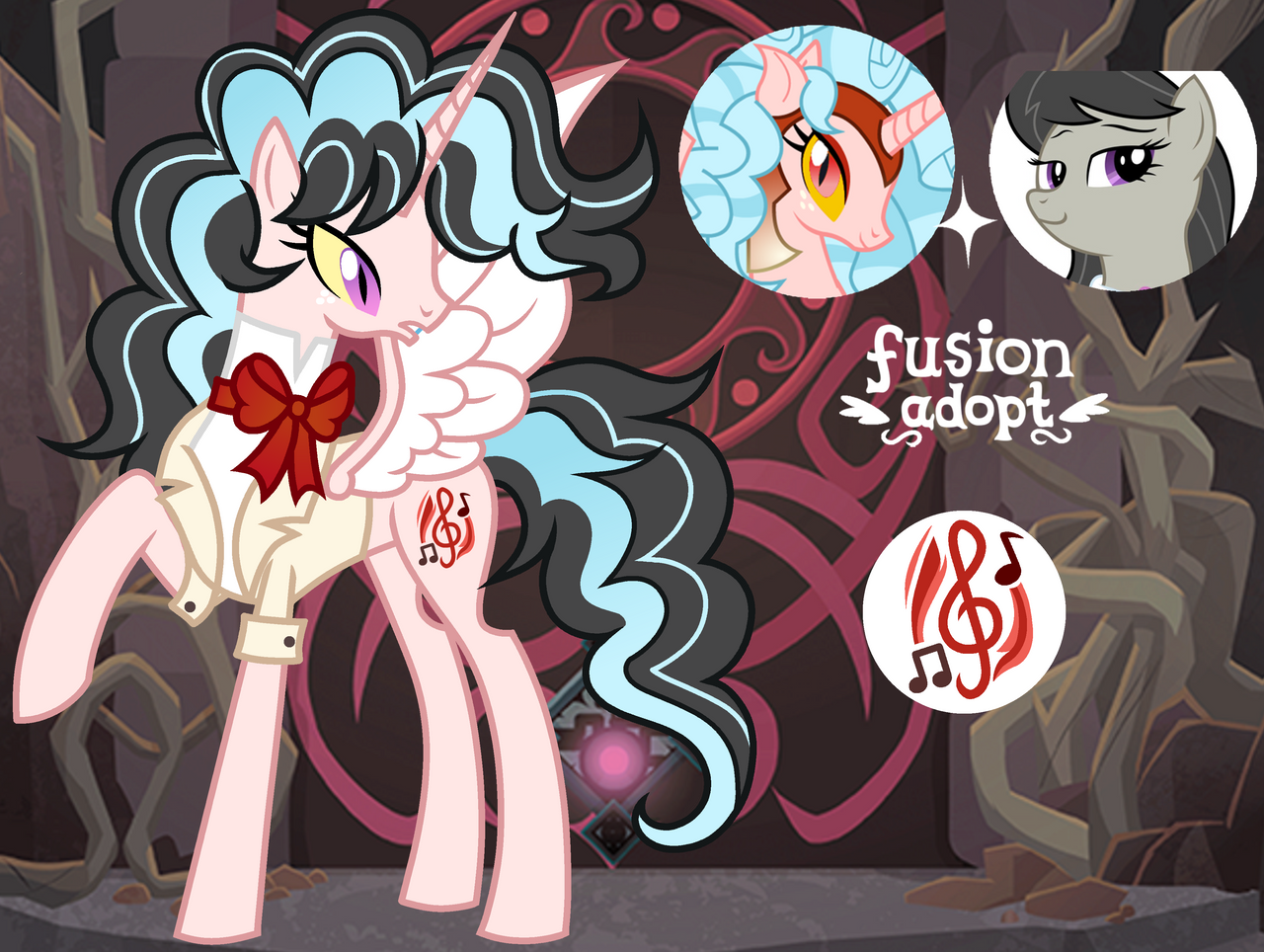 #3446351 - oc name needed, safe, artist:vi45, cozy glow, octavia melody ...