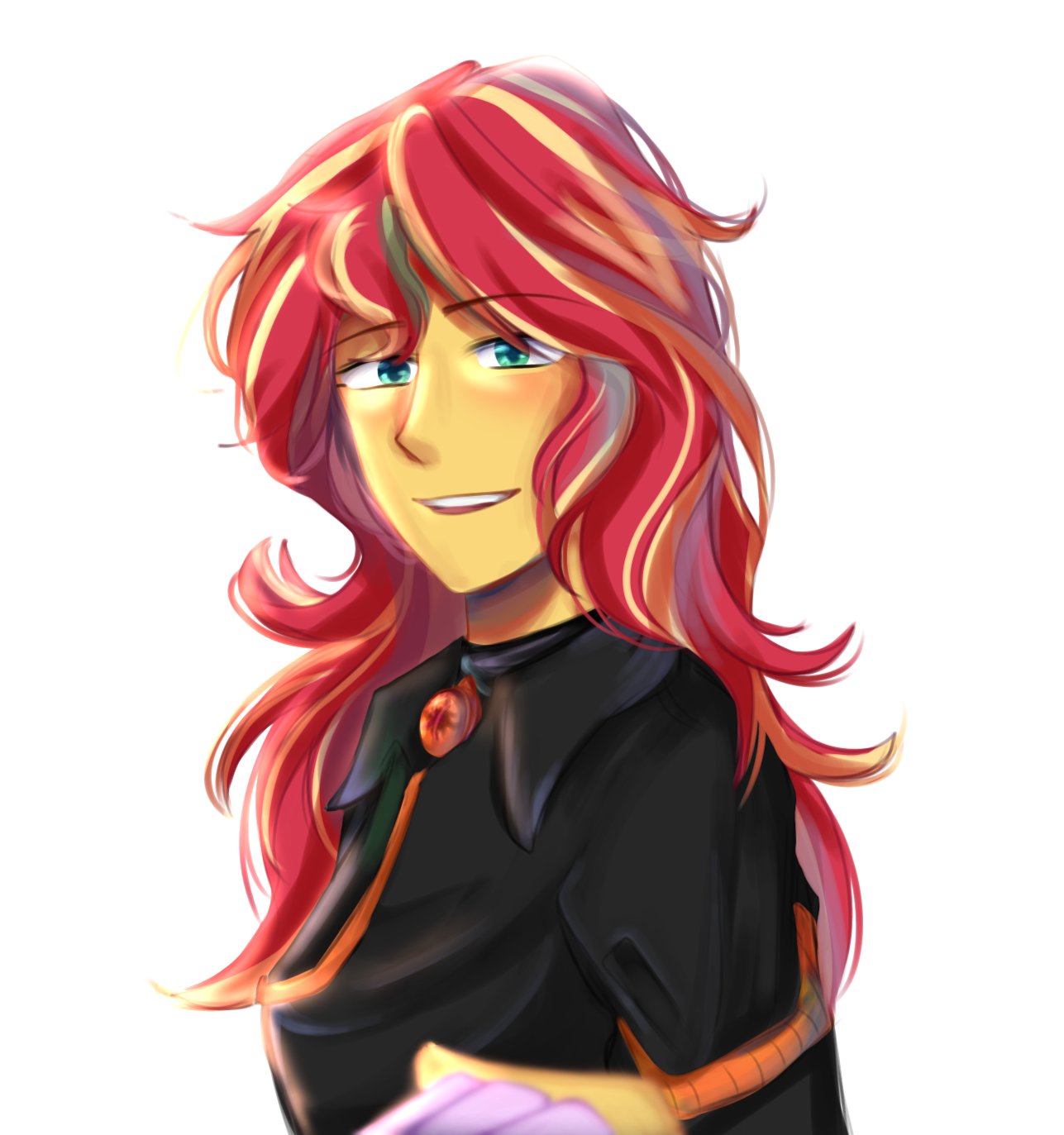 #3446916 - safe, artist:eddin_sciset, sunset shimmer, equestria girls ...