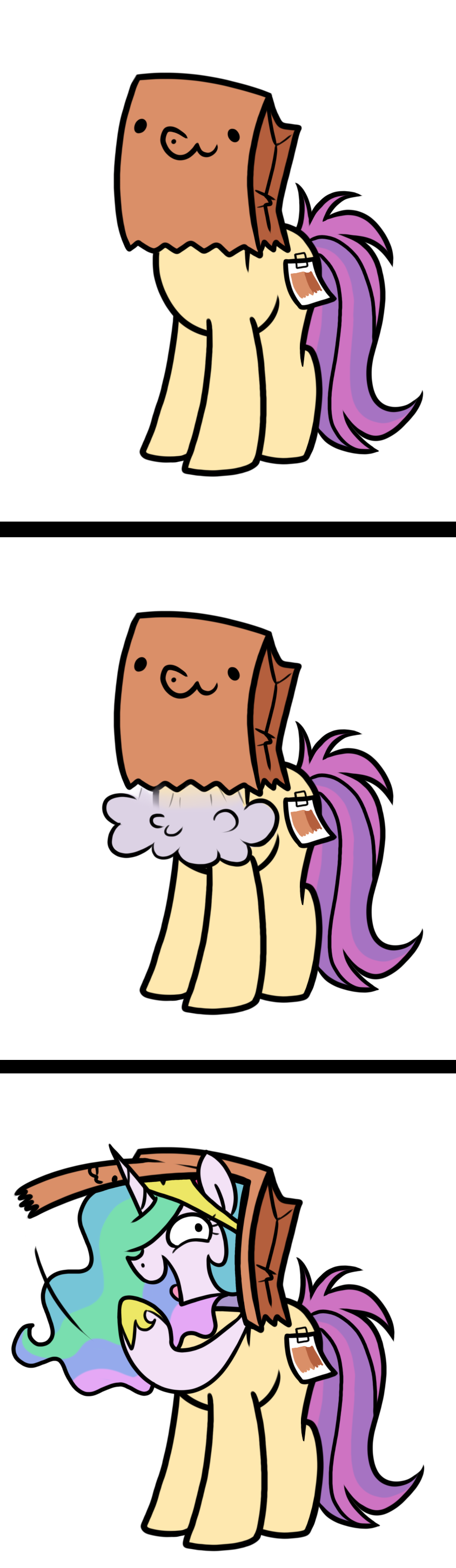 #3447609 - safe, alternate version, artist:paperbagpony, princess ...