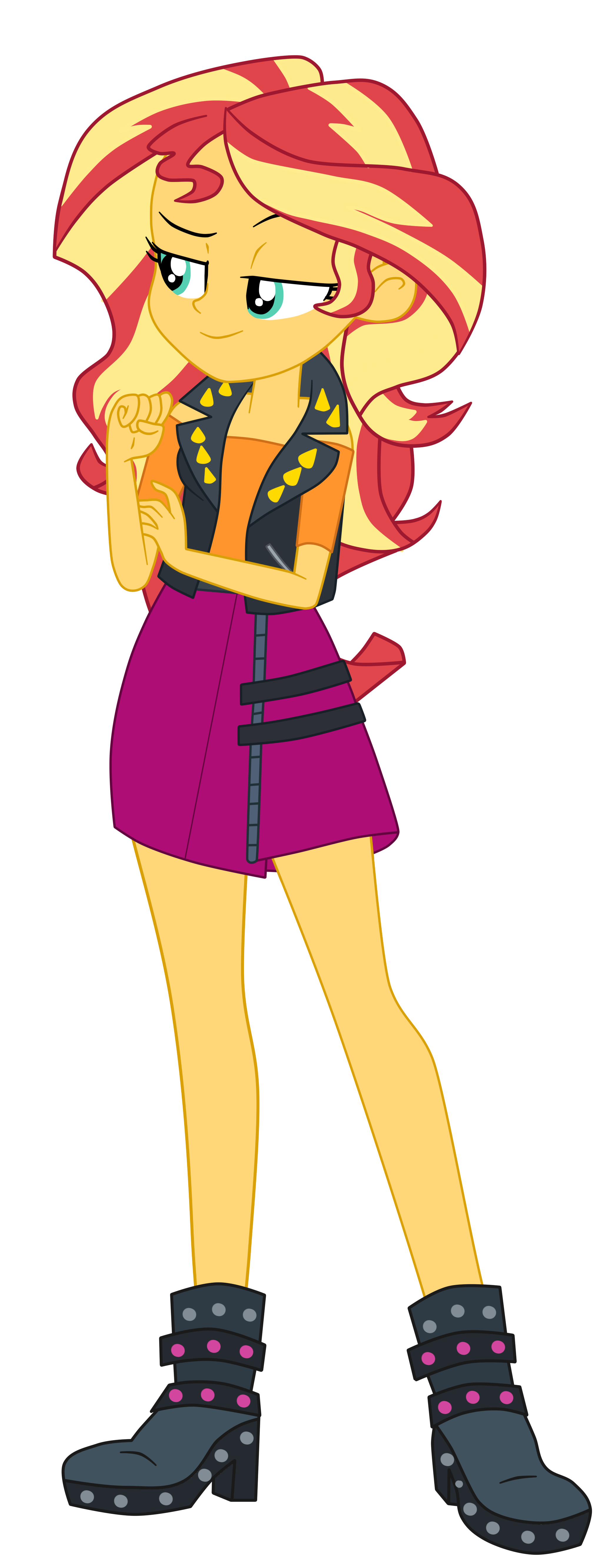 #3447831 - safe, artist:gmaplay, sunset shimmer, human, equestria girls ...