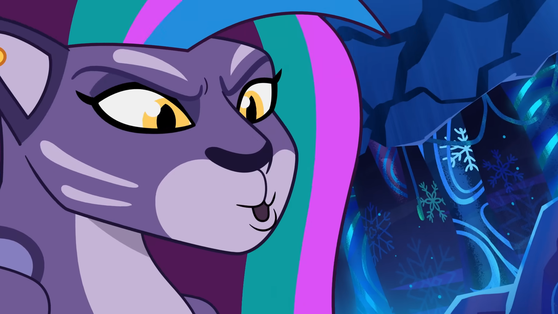 #3447946 - safe, screencap, allura, aq bars, big cat, leopard, snow ...