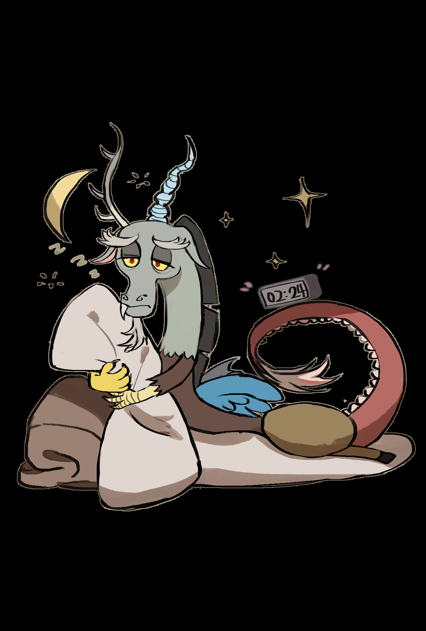 #3448602 - safe, artist:32123892, artist:黑凯门鳄, discord, draconequus ...