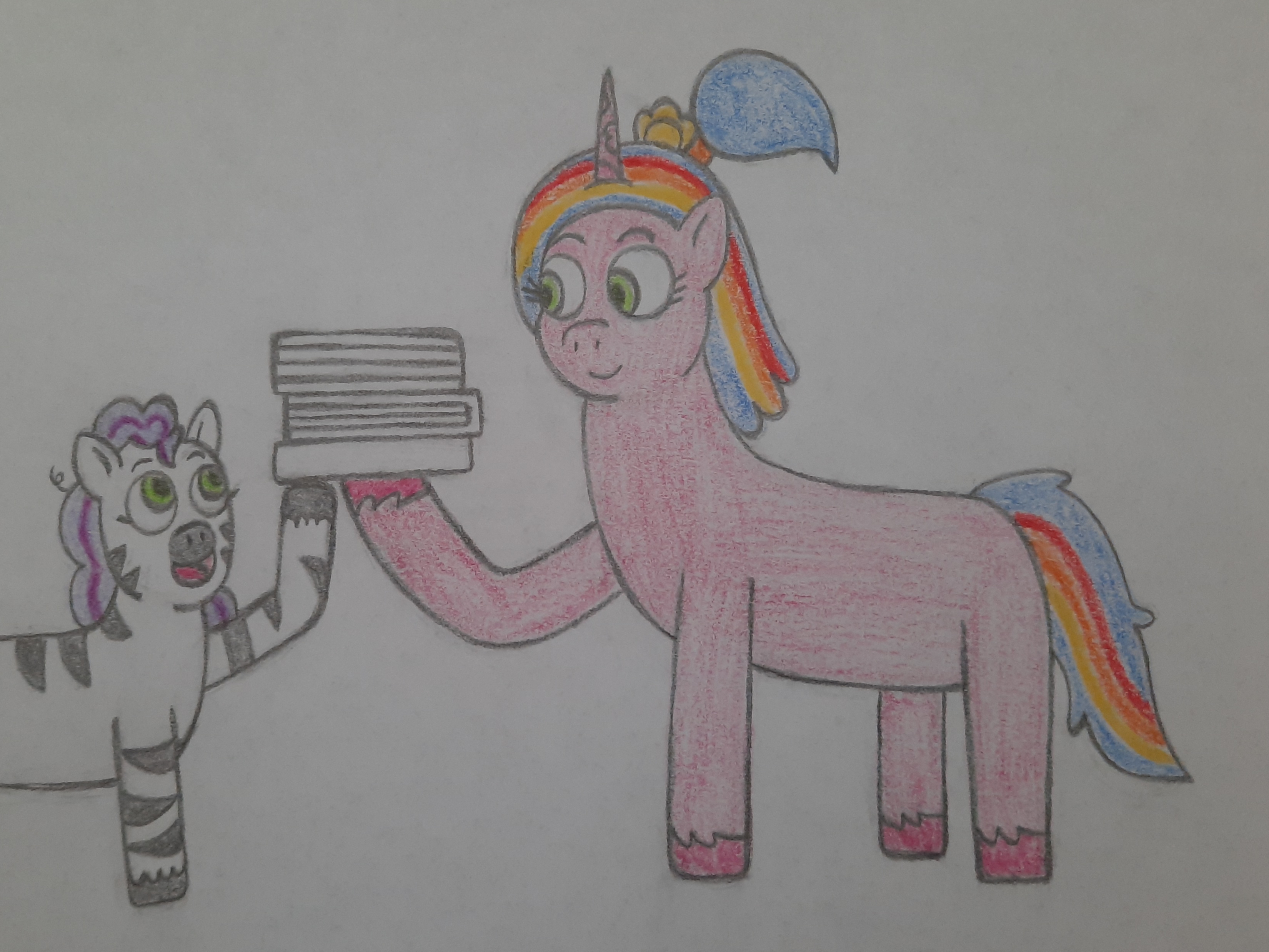 #3438437 - safe, artist:randostreet, skye, oc, oc:bright joy, pony ...