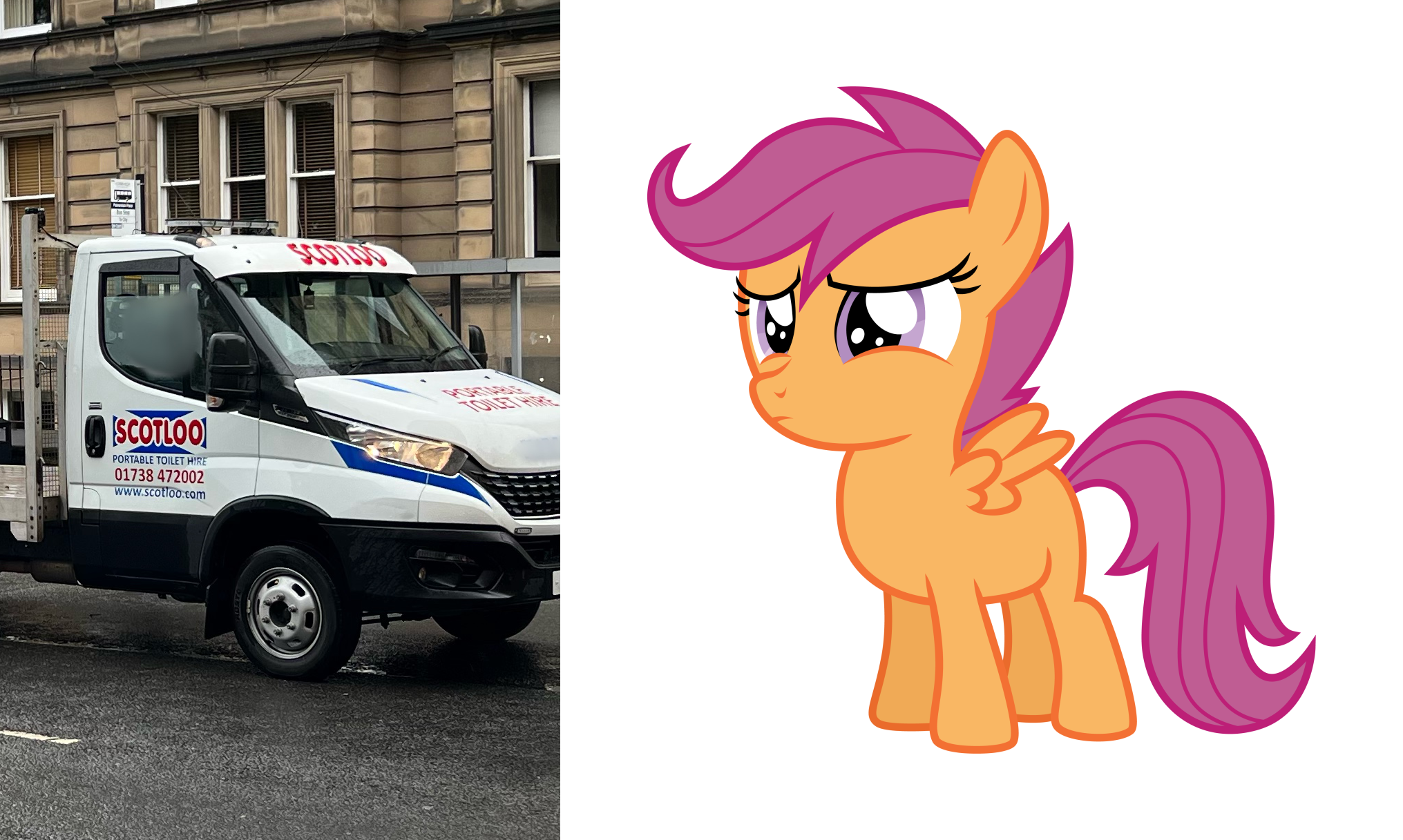 #3438934 - safe, scootaloo, g4, confused, edinburgh, scotland, scotloo ...