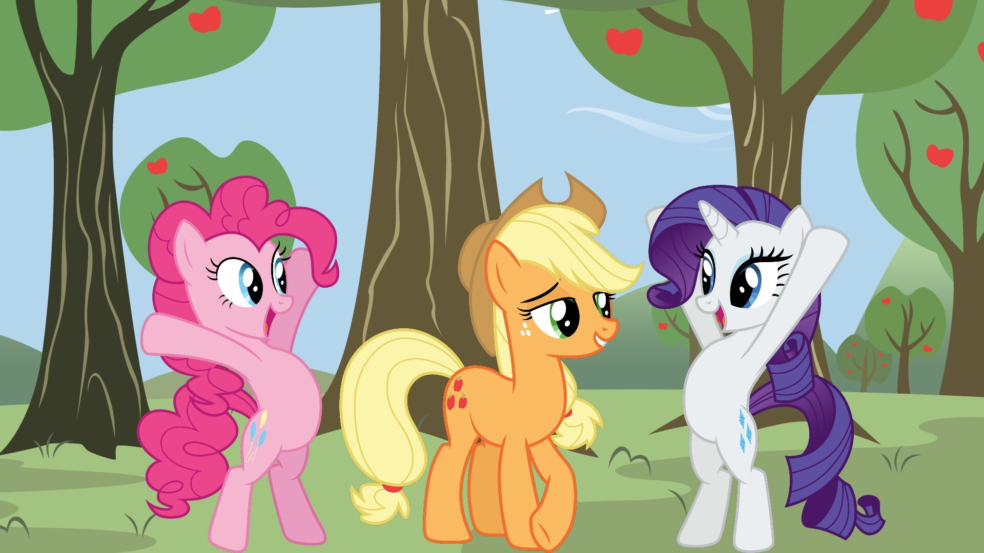 #3439215 - safe, editor:luckydog416, applejack, pinkie pie, rarity ...