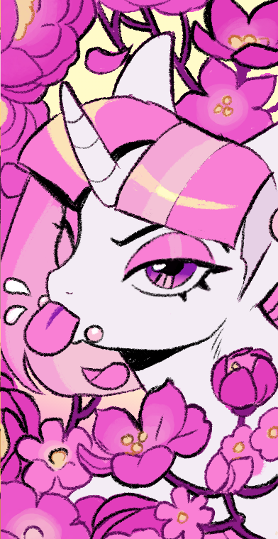 #3518760 - safe, artist:gorjee-art, oc, oc only, oc:flower power, pony, unicorn, bust, eyeshadow ...