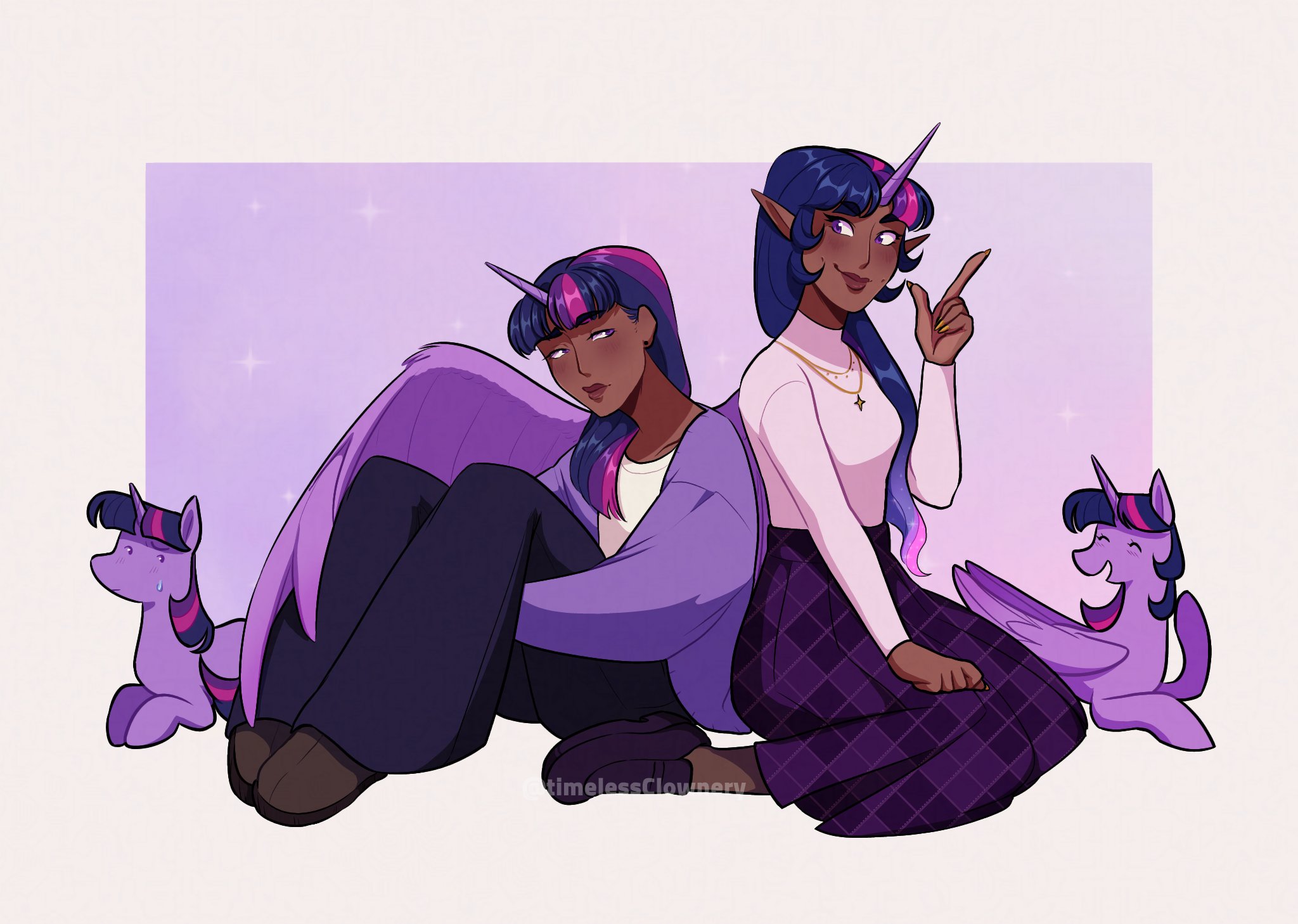 #3524893 - safe, artist:timelessclownry, twilight sparkle, alicorn ...