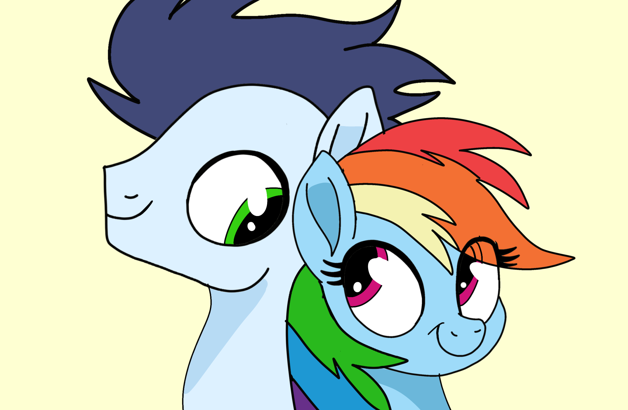 #3525384 - source needed, safe, artist:pinky cloudy, rainbow dash ...