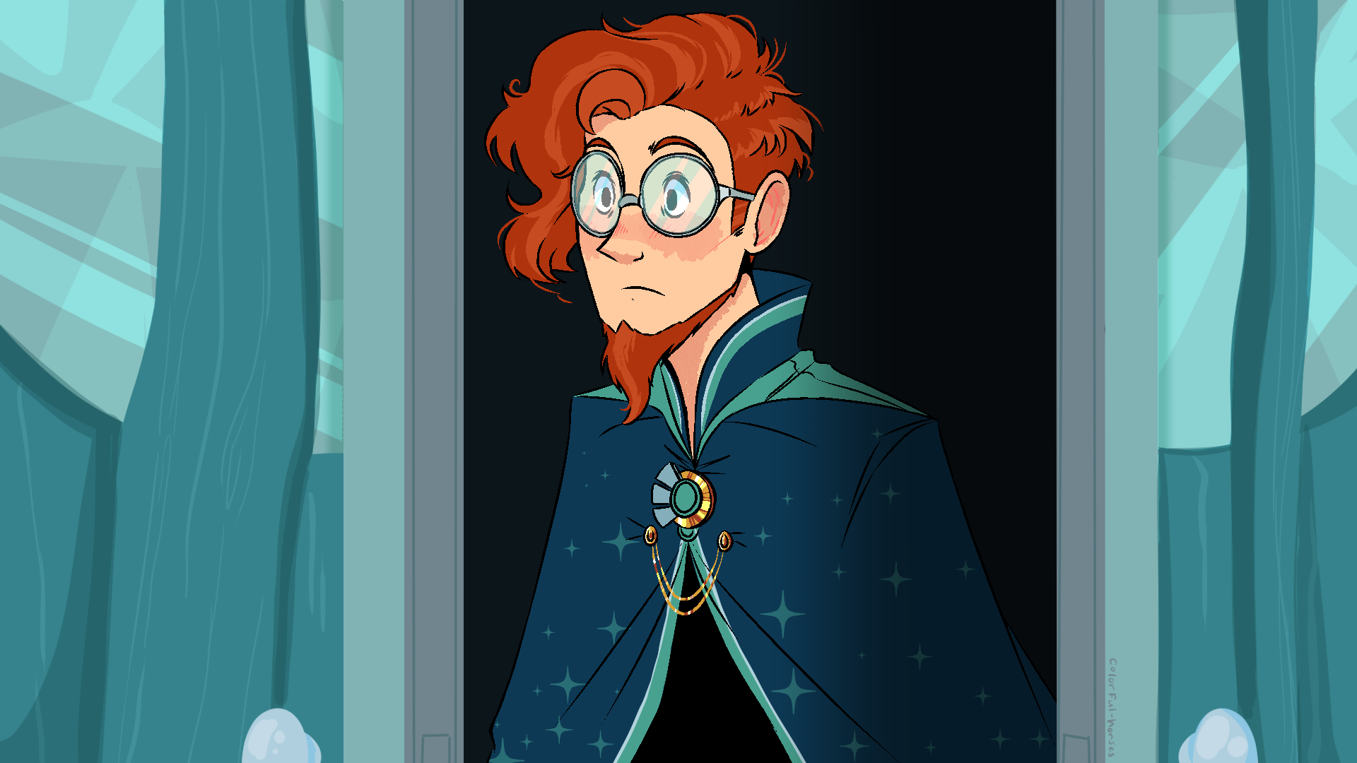 #3526256 - safe, artist:syrupyyy, sunburst, human, g4, alternate ...