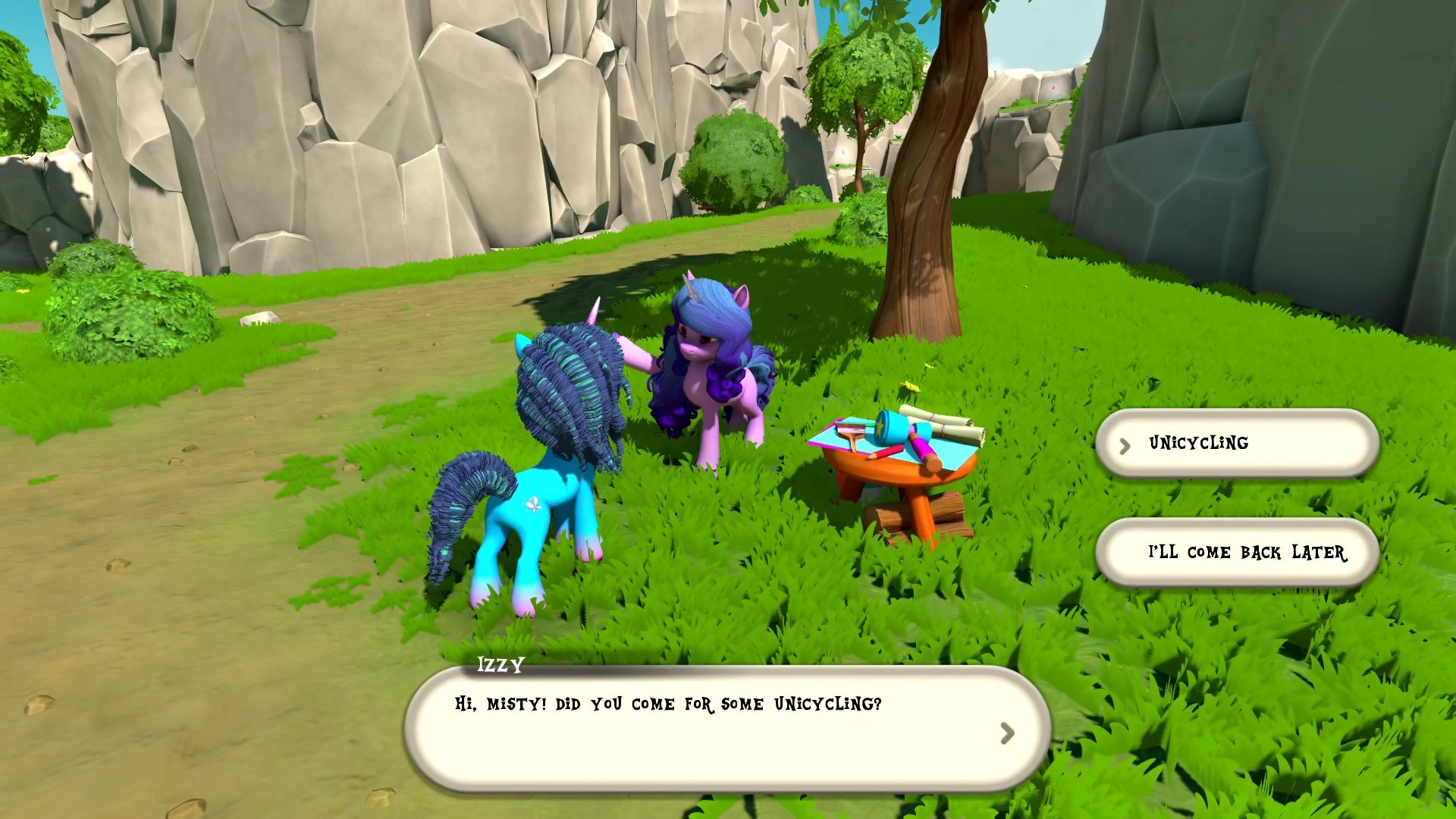 #3526772 - safe, artist:nekorie, izzy moonbow, misty brightdawn, pony ...