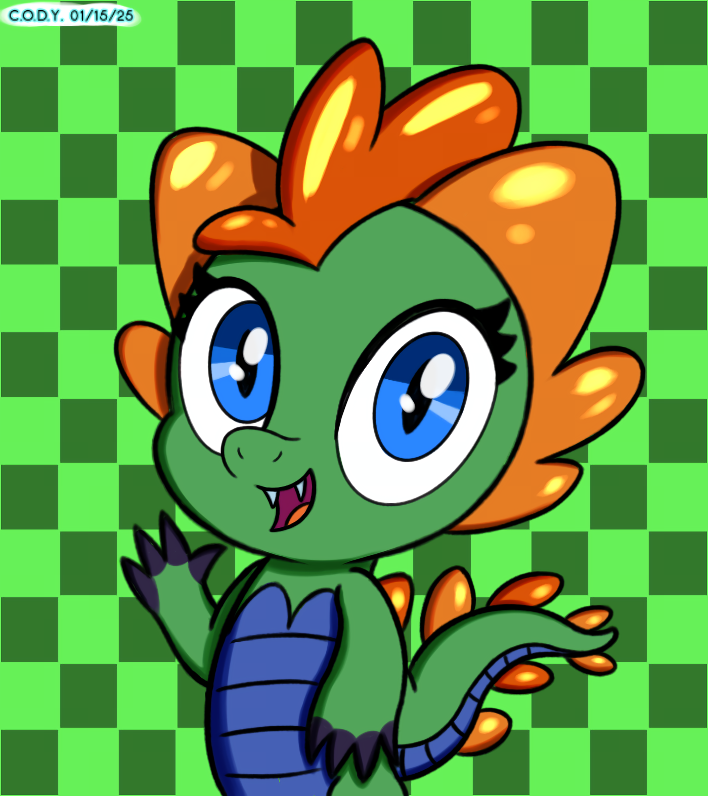 #3530965 - safe, artist:codenamekid, oc, oc:emziko, dragon, g4, my little pony: friendship is ...