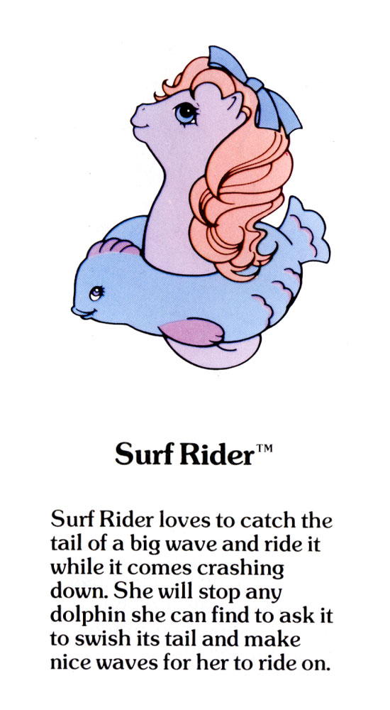 #3531517 - safe, surf rider, fish, sea pony, g1, my little pony fact ...