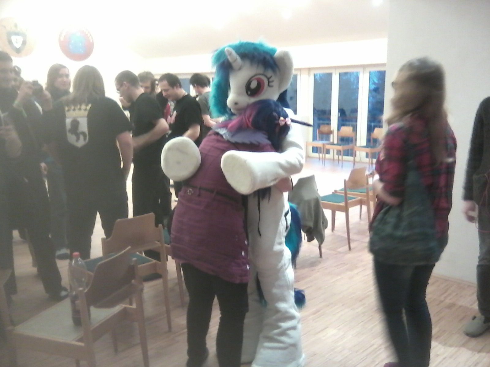 #3519473 - safe, artist:atalonthedeer, dj pon-3, vinyl scratch, human ...