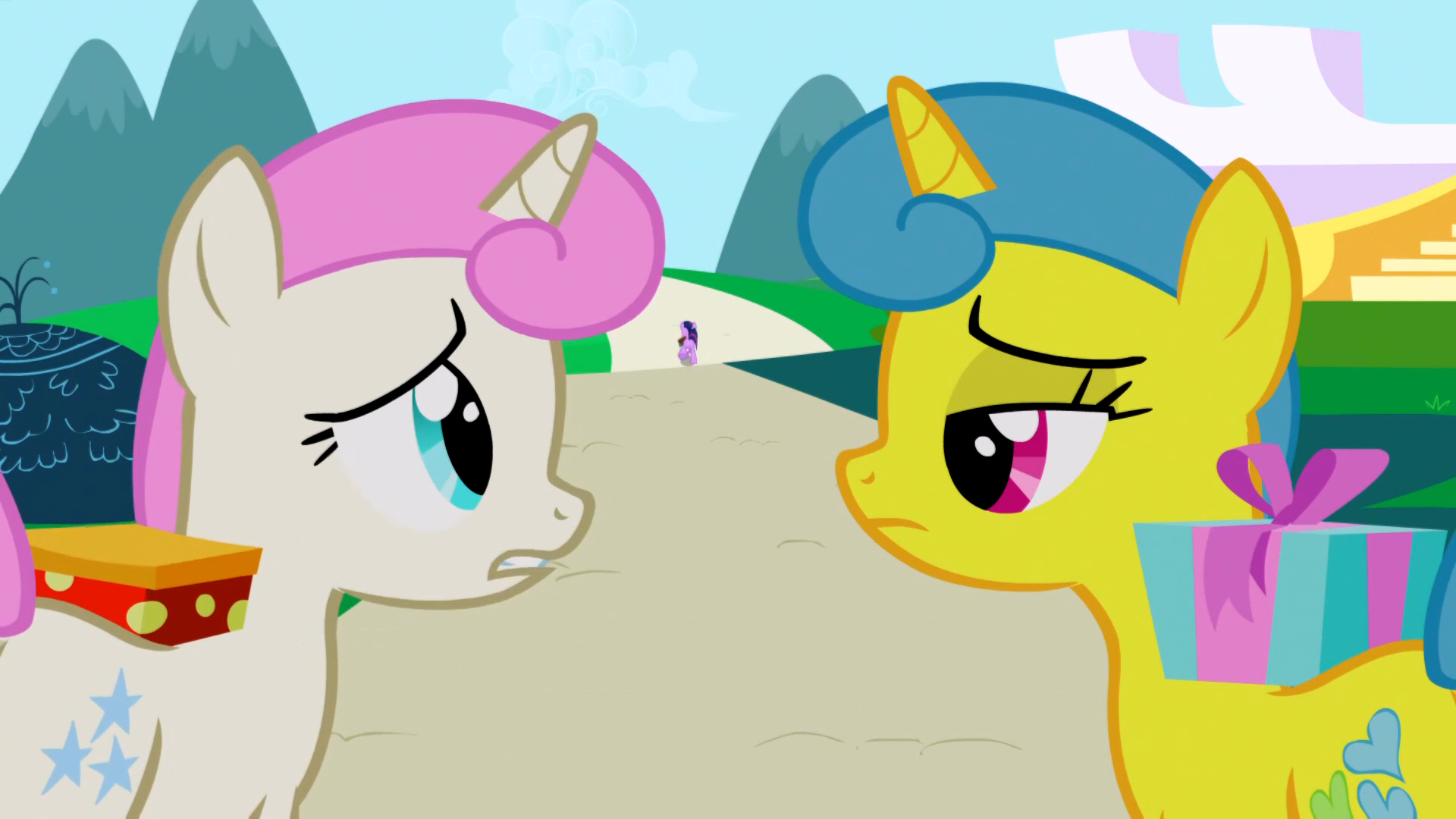 #3519723 - safe, screencap, lemon hearts, twilight sparkle, twinkleshine, pony, unicorn ...