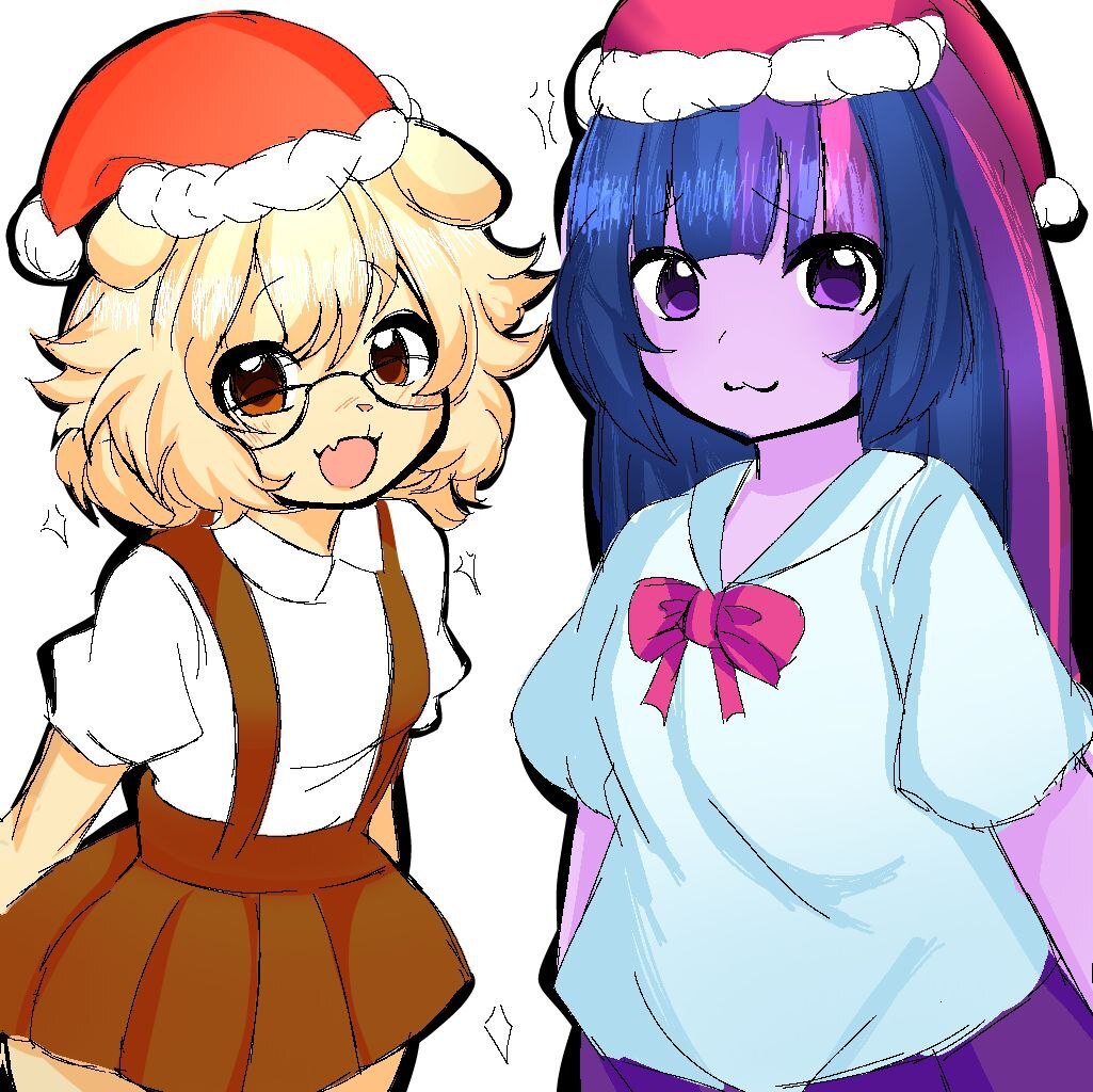 #3533976 - safe, artist:catcel, twilight sparkle, oc, dog, equestria ...