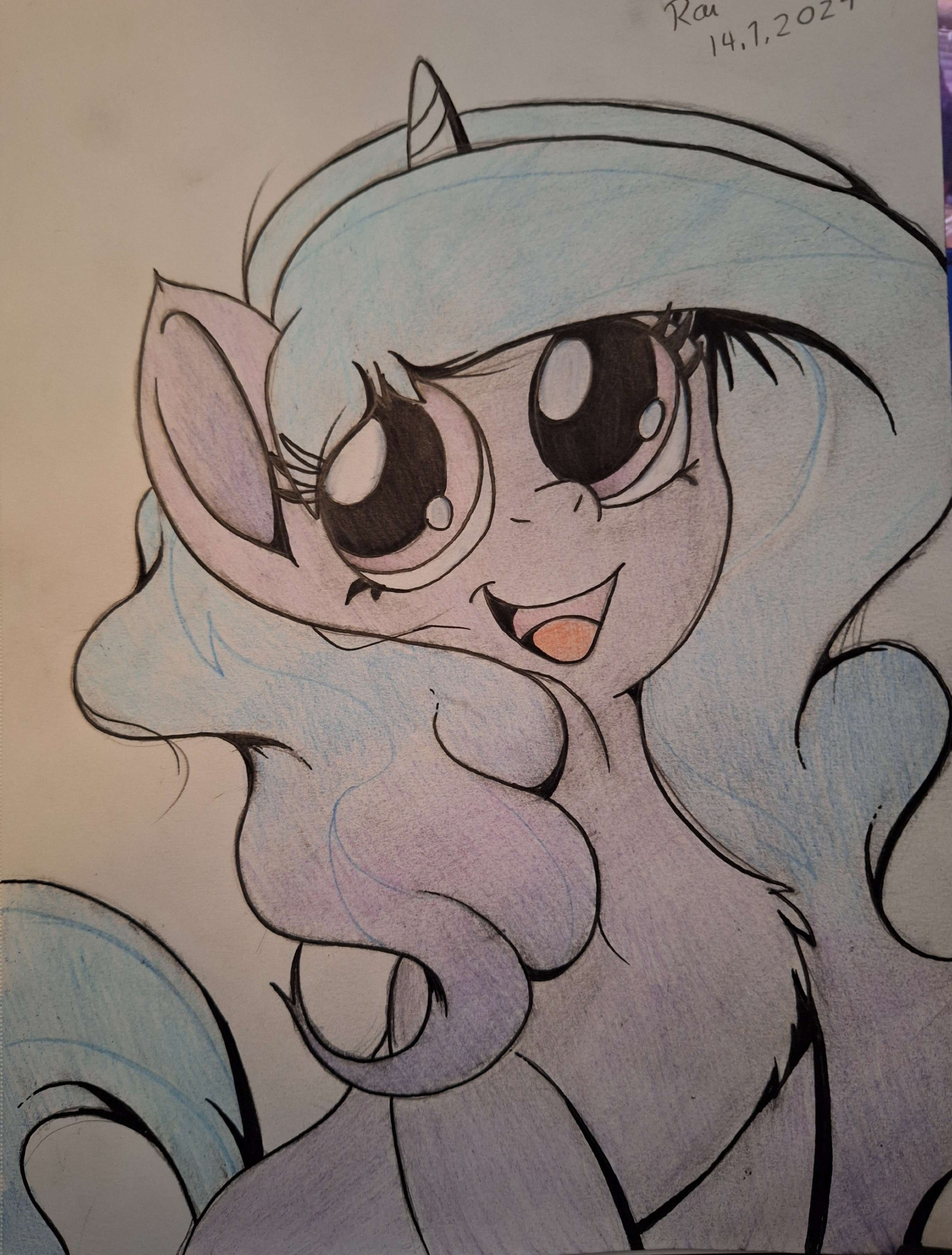 #3534413 - safe, artist:rai-kun, izzy moonbow, pony, unicorn, g5 ...