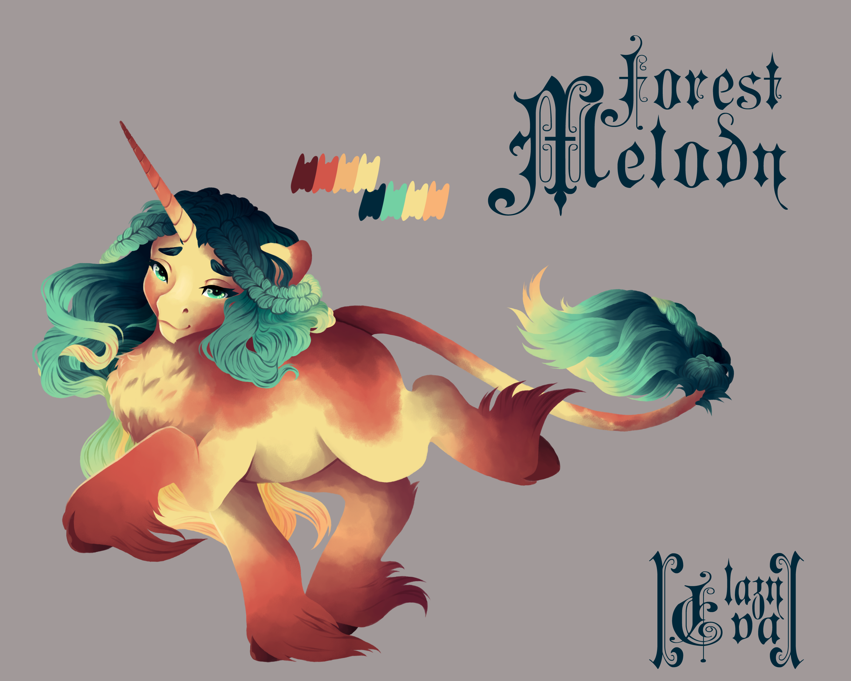 #3535284 - safe, artist:lazyeva, oc, oc only, oc:forest melody, pony ...