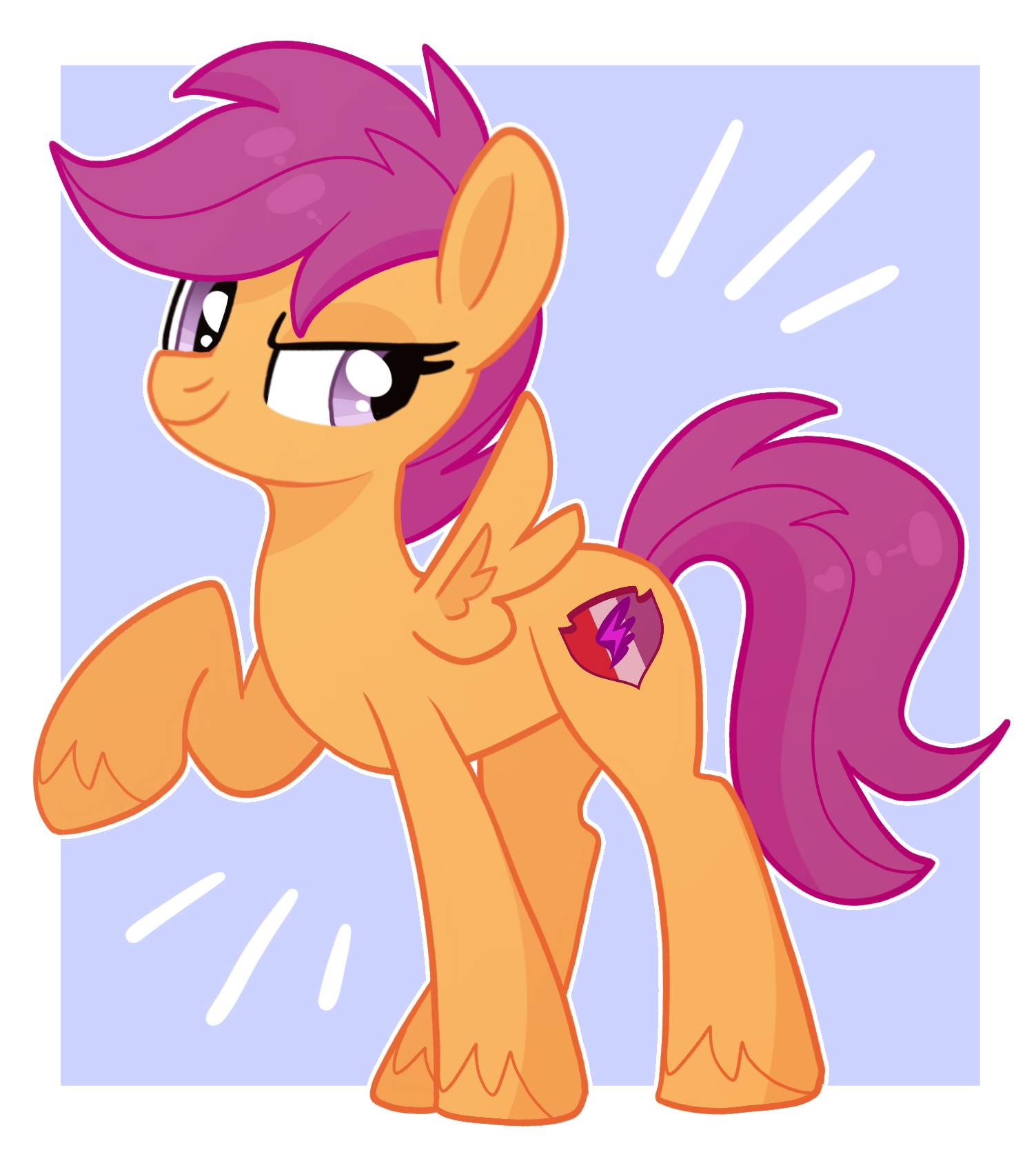 #3536166 - safe, artist:cinnamontee, scootaloo, pegasus, pony, g4 ...