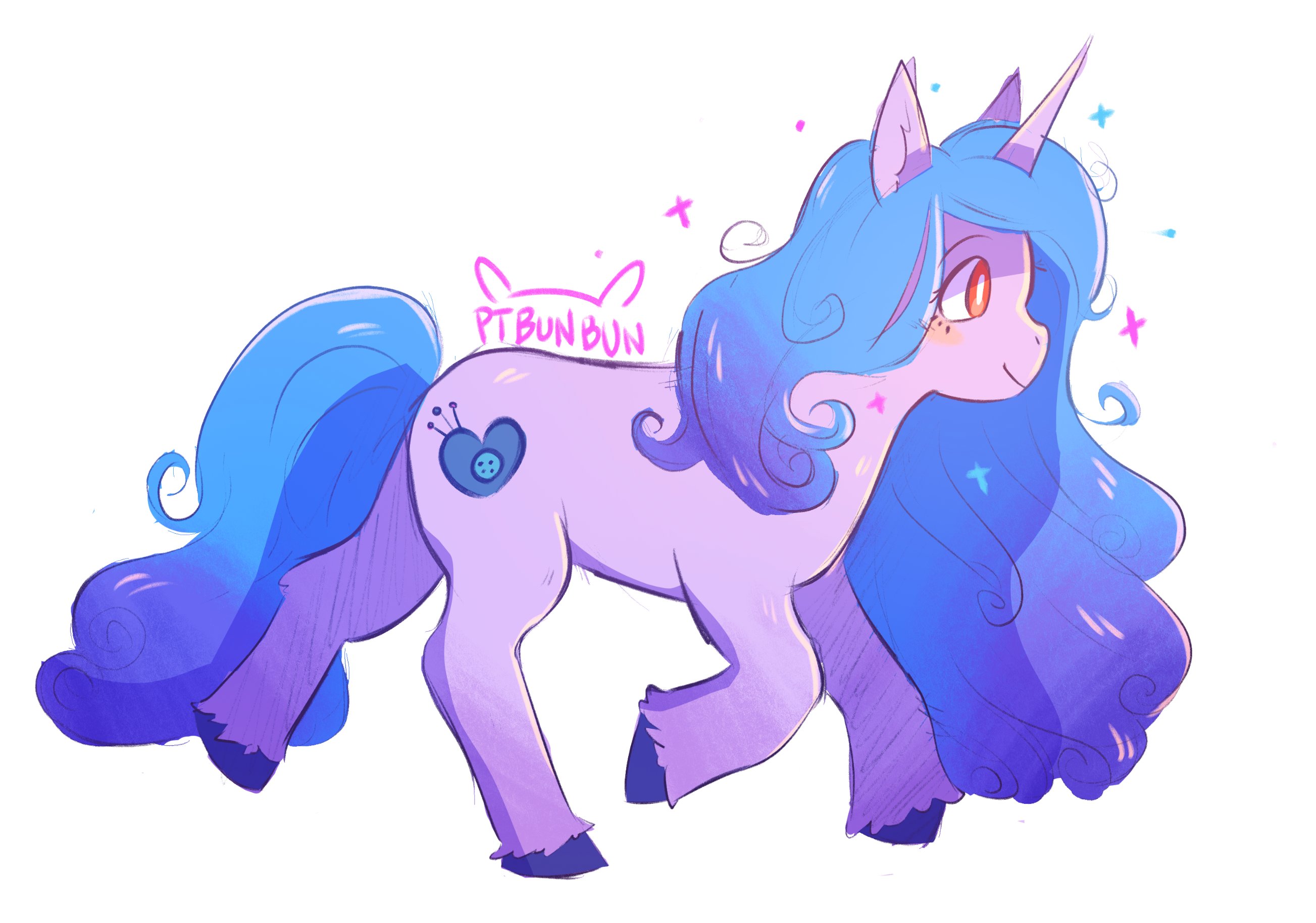 #3537705 - safe, artist:portablebunbun, izzy moonbow, pony, unicorn, g5 ...